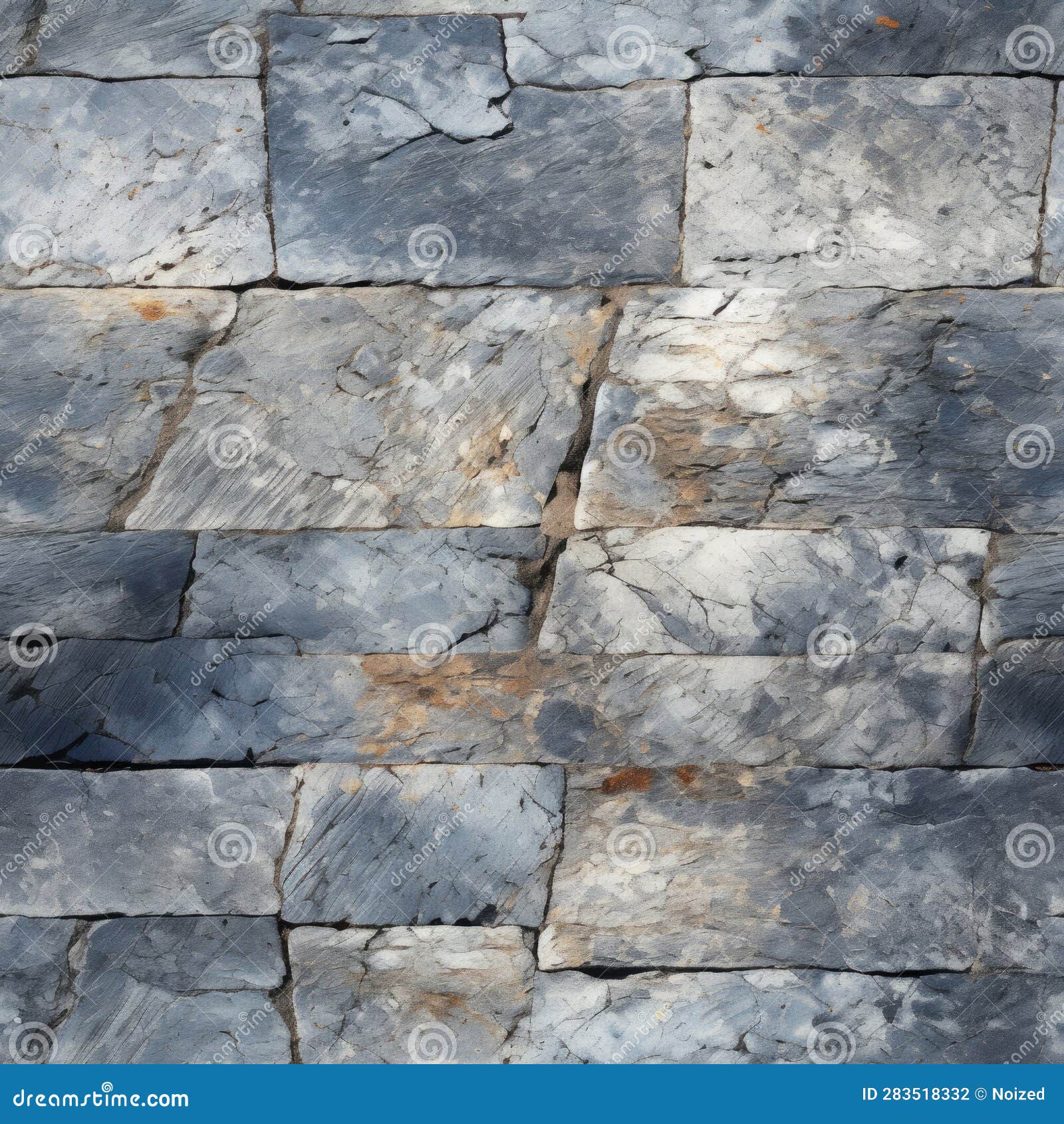 Seamless Rock Texture Wall Background Stock Illustration - Illustration ...