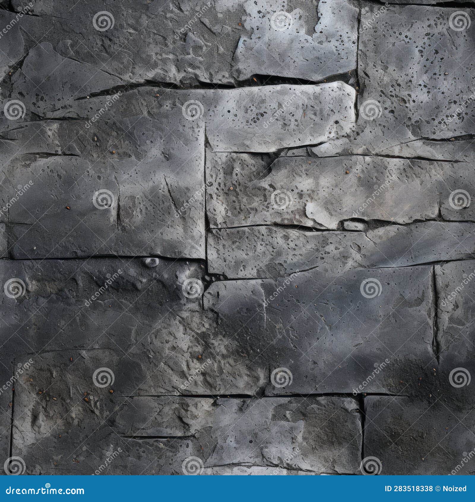 Seamless Rock Texture Wall Background Stock Illustration - Illustration ...