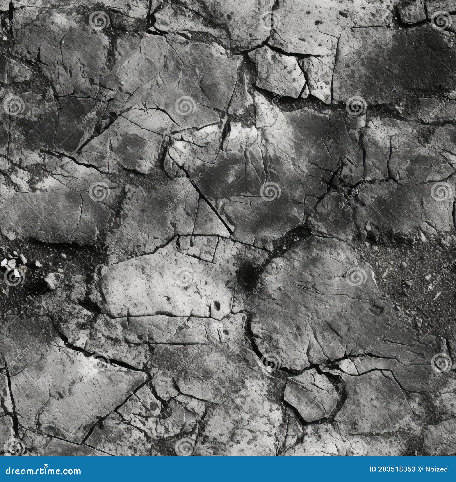 Seamless Rock Texture Wall Background Stock Illustration - Illustration ...