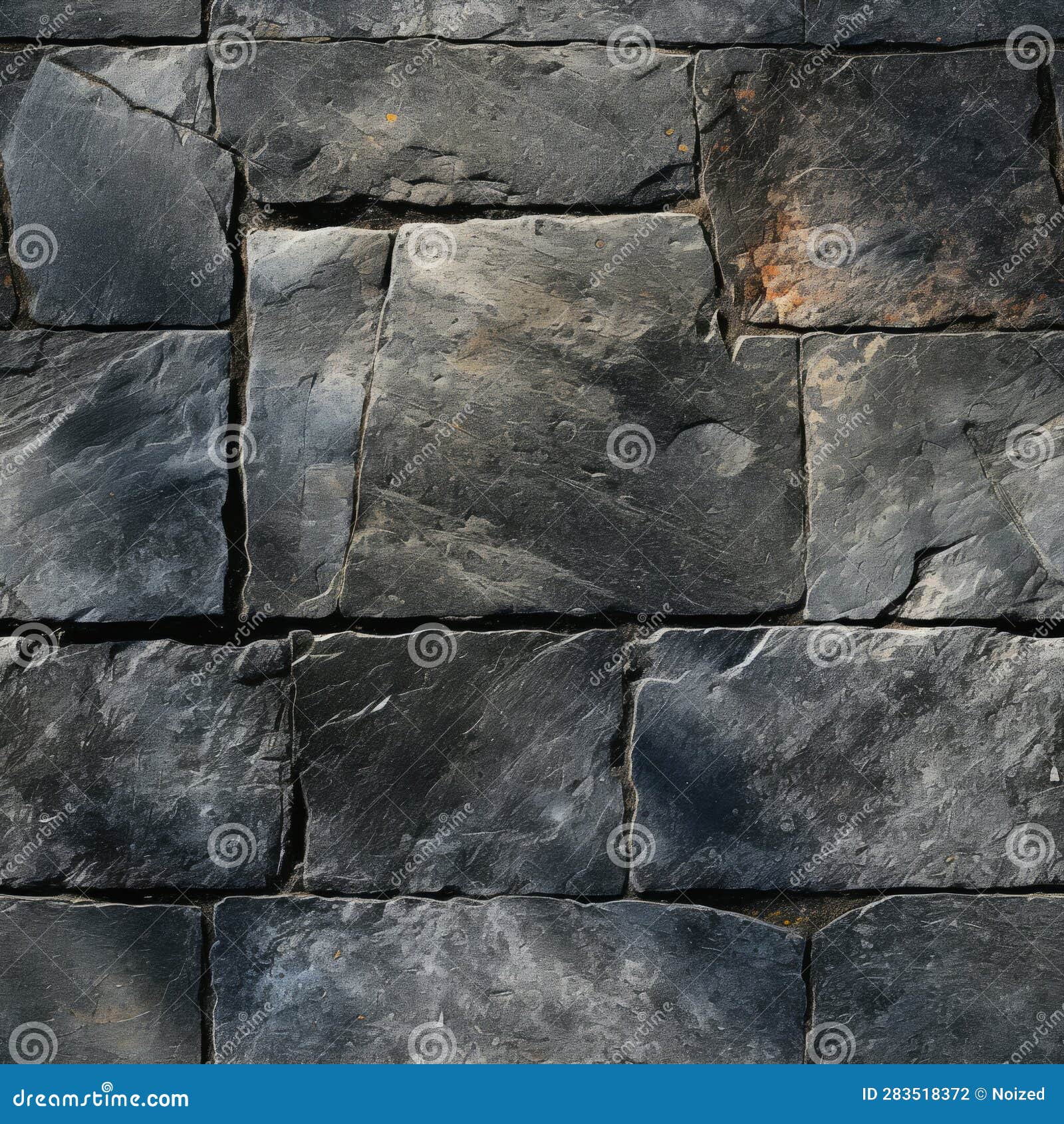 Seamless Rock Texture Wall Background Stock Illustration - Illustration ...