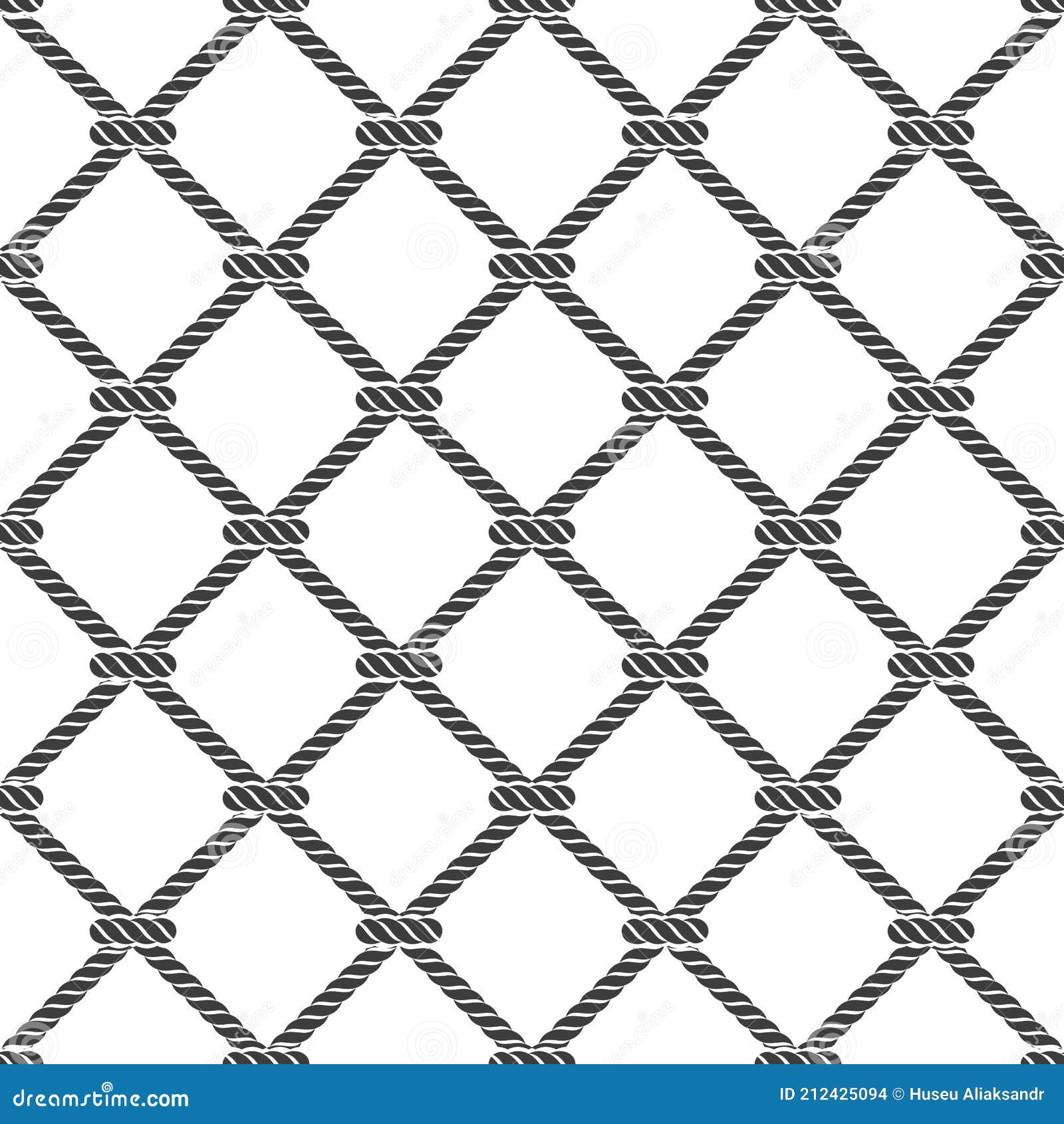 Seamless Rope Knot Pattern Vector. Stock Vector - Illustration of decor ...