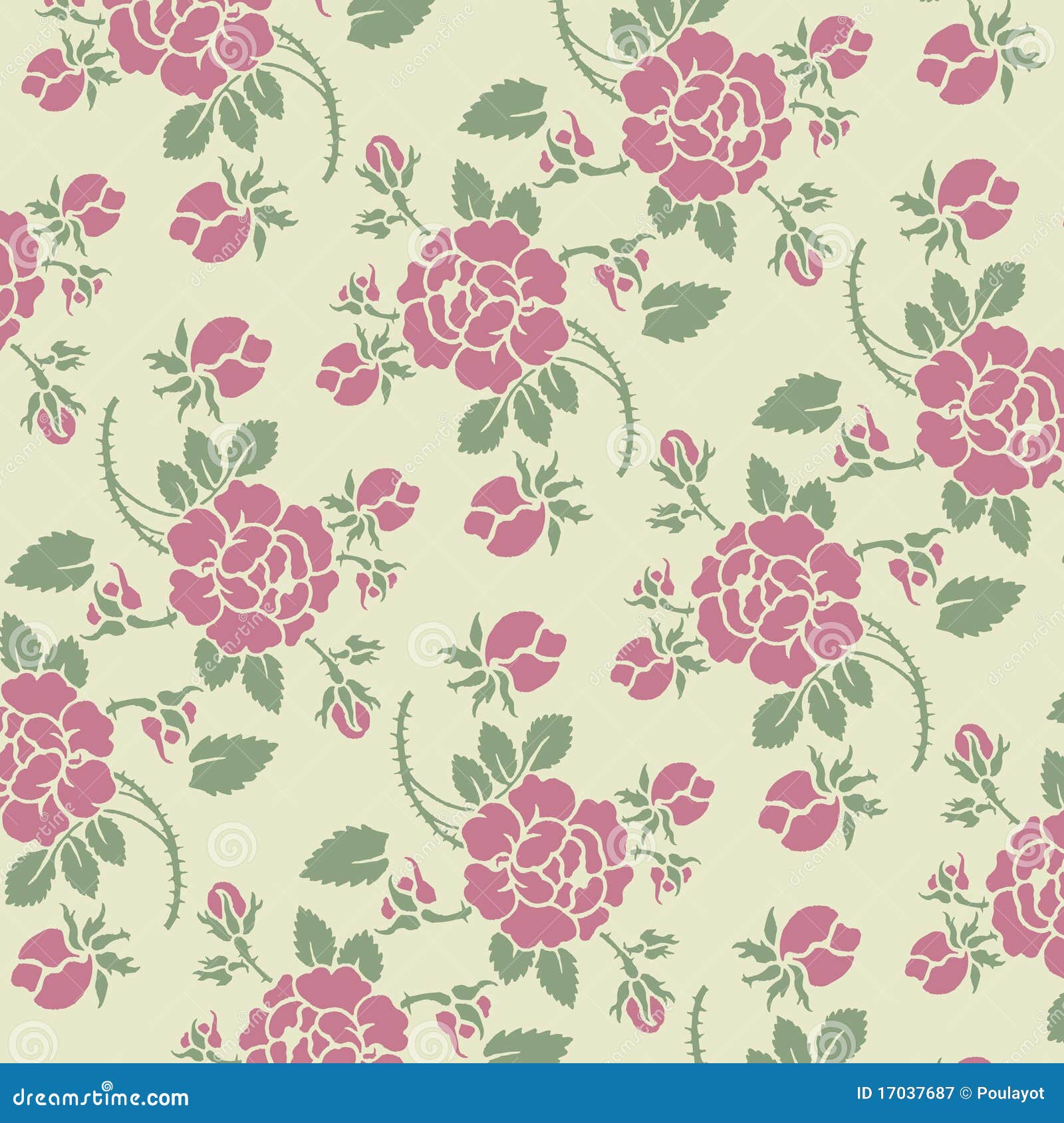 Seamless roses pattern stock illustration. Illustration of bouquet ...