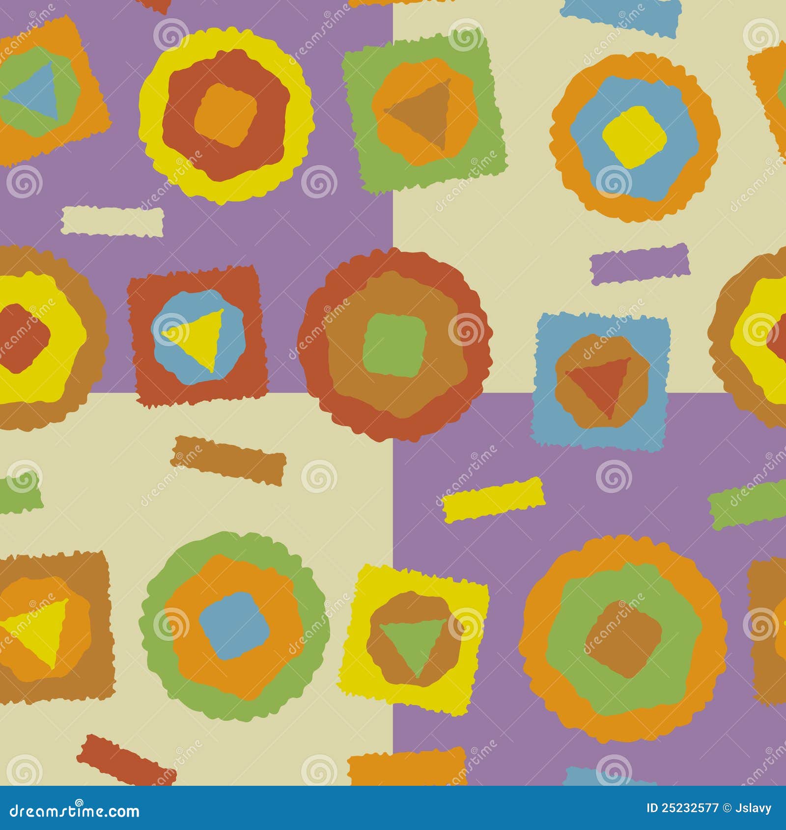 Seamless Rough Abstract Shapes Stock Vector - Illustration of subdued ...