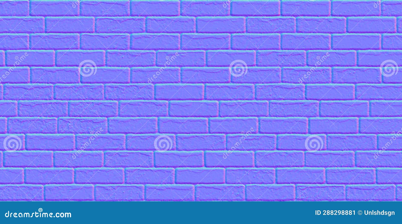 Seamless Rough Subway Brick Wall Normal Map Background Texture Stock ...