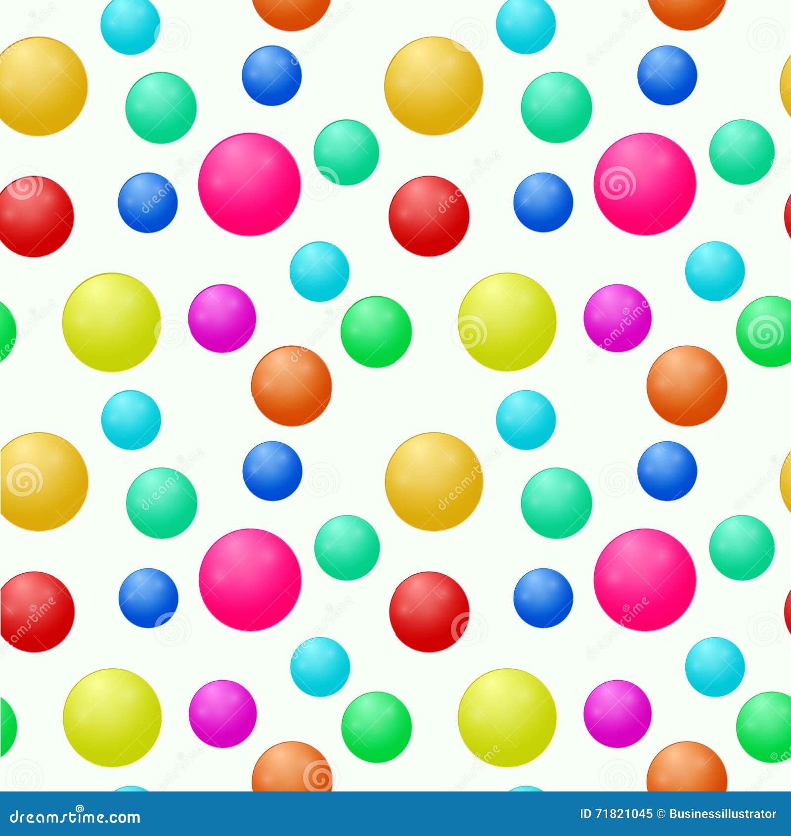 Seamless Round Bubbles Pattern in Vector Stock Vector - Illustration of ...
