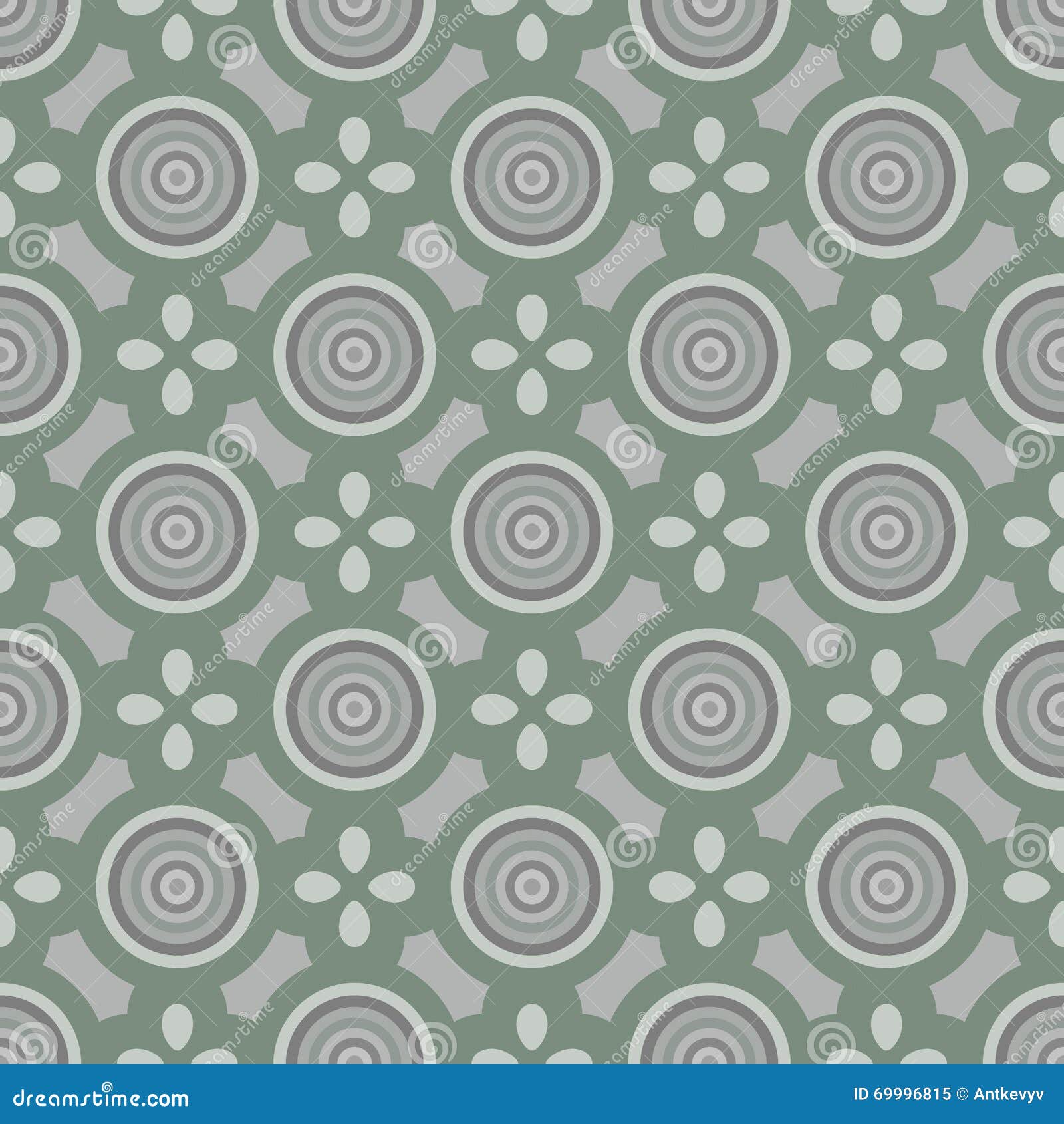 Seamless round pattern stock illustration. Illustration of abstract ...