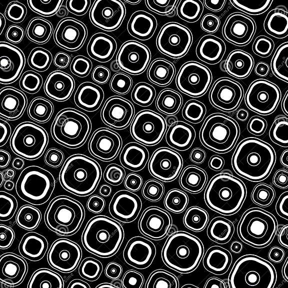 Seamless Rounded Squares Black Stock Vector - Illustration of ...