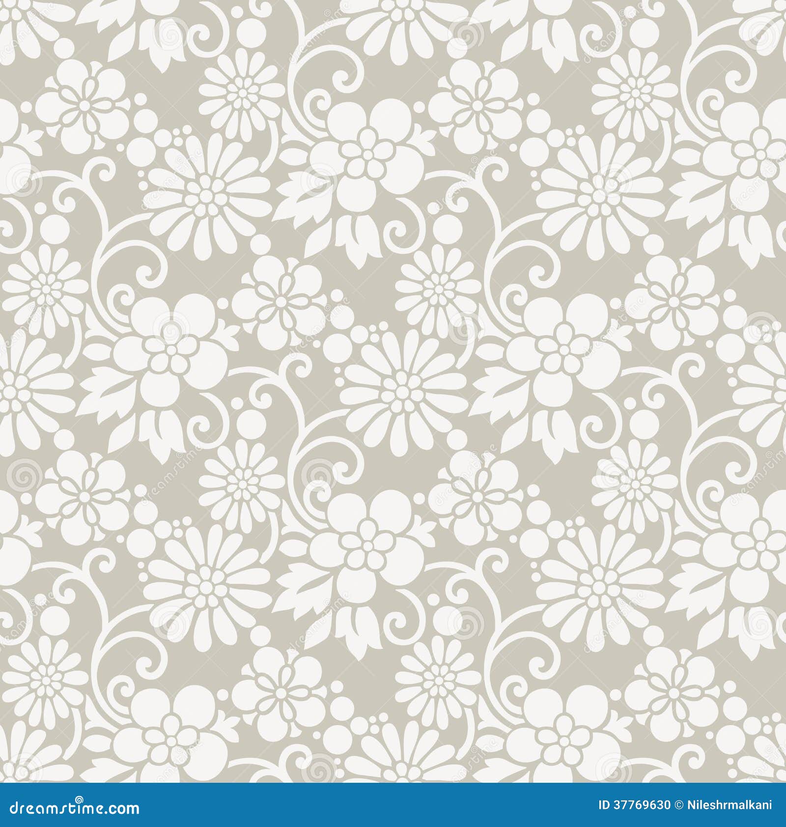 Seamless Royal Designer Floral Wallpaper Stock Vector - Illustration of ...