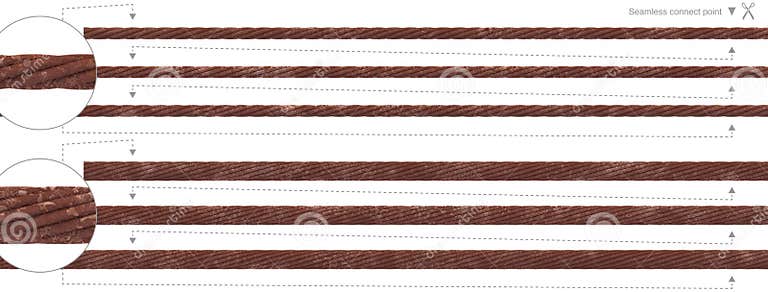 Seamless Rust Cable Repeatable Wire Rope Stock Image - Illustration of ...