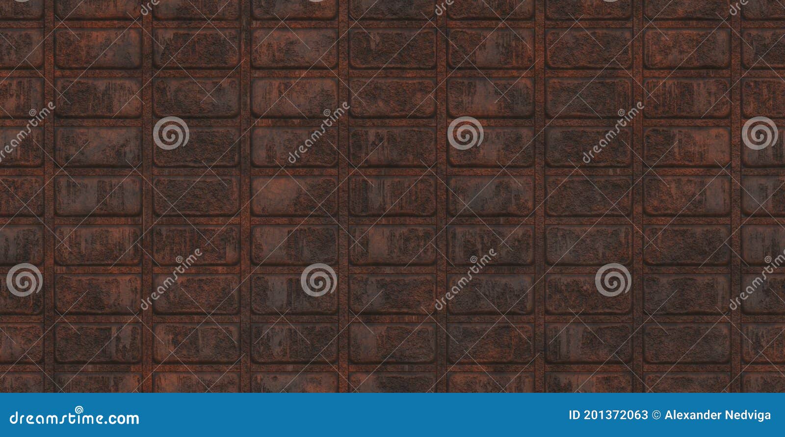 Seamless Rust Corrugated Metal Textures. Seamless Transition Stock ...