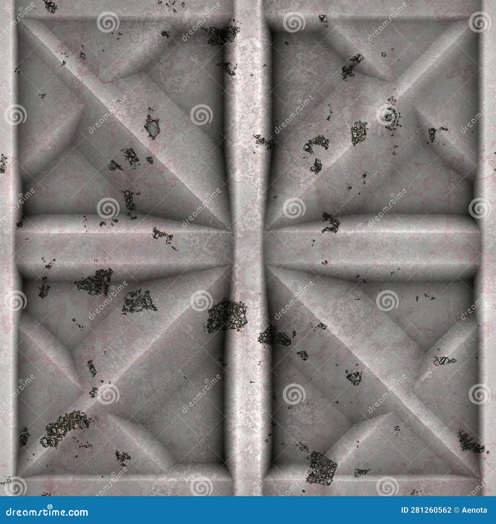 Seamless Rusty Bulkhead Metal Pattern Stock Illustration - Illustration ...