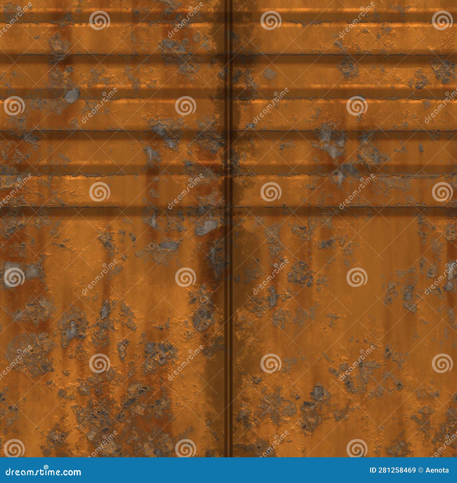 Seamless Rusty Bulkhead Metal Pattern Stock Illustration - Illustration ...