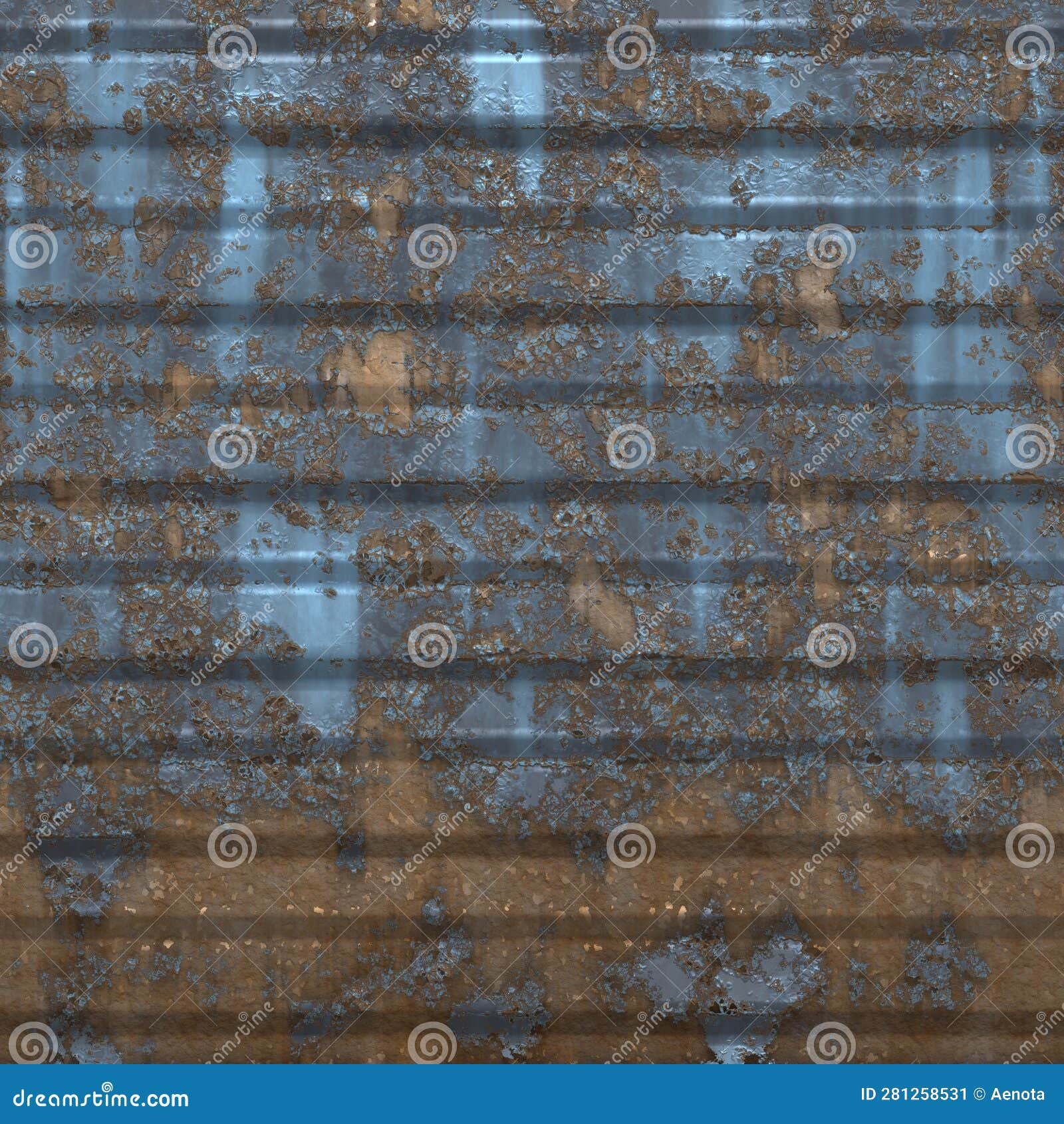 Seamless Rusty Bulkhead Metal Pattern Stock Illustration - Illustration ...