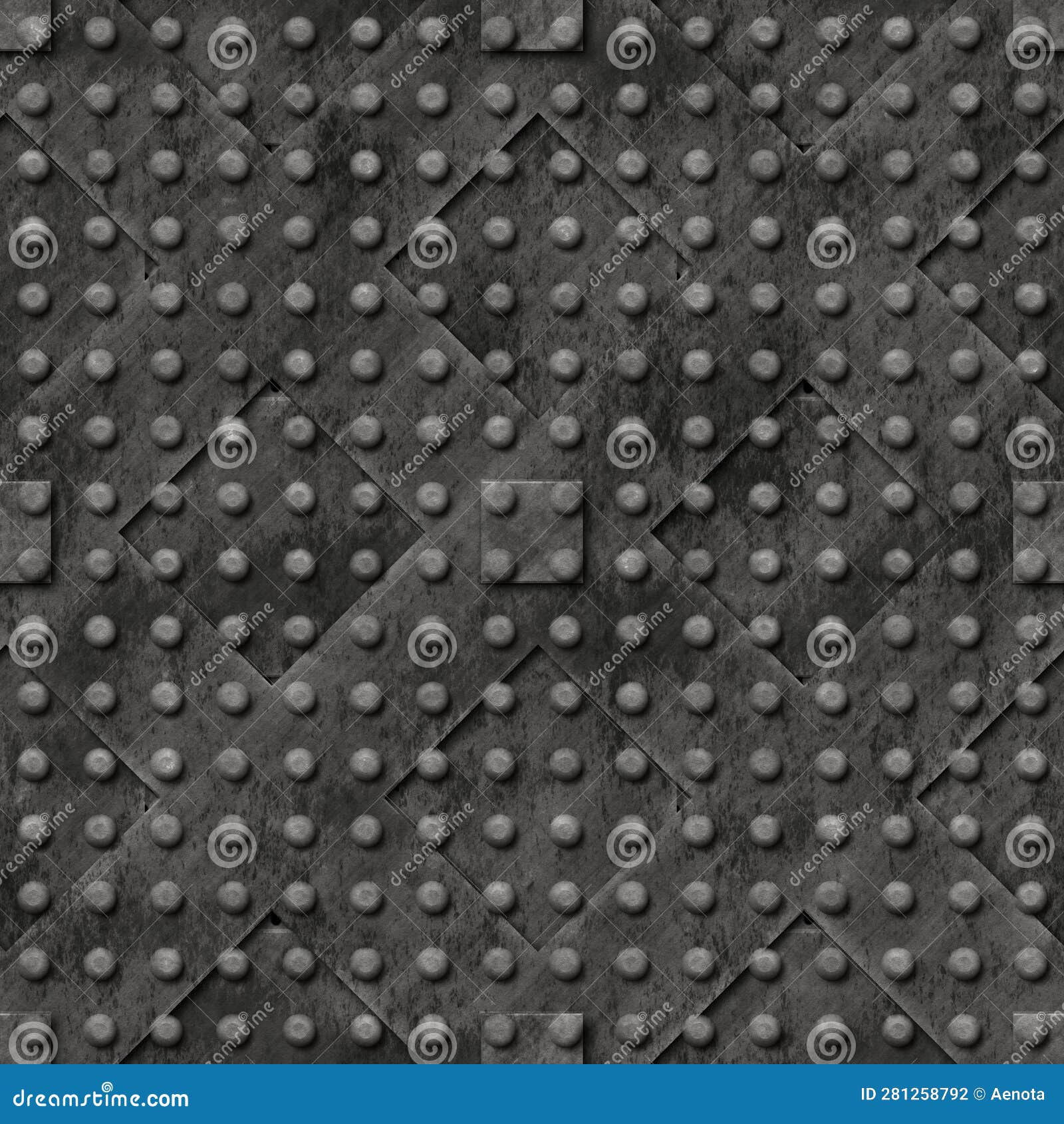 Seamless Rusty Bulkhead Metal Pattern Stock Illustration - Illustration ...