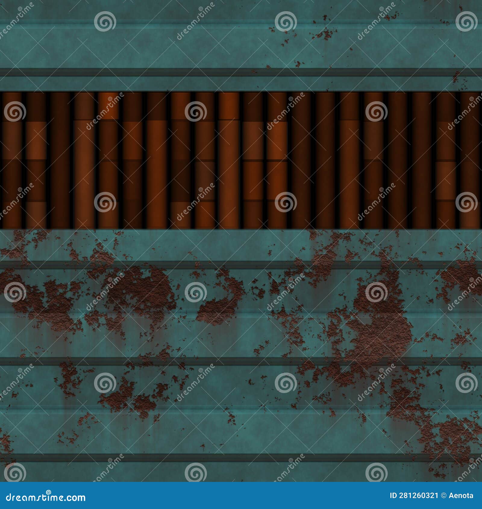 Seamless Rusty Bulkhead Metal Pattern Stock Image | CartoonDealer.com ...