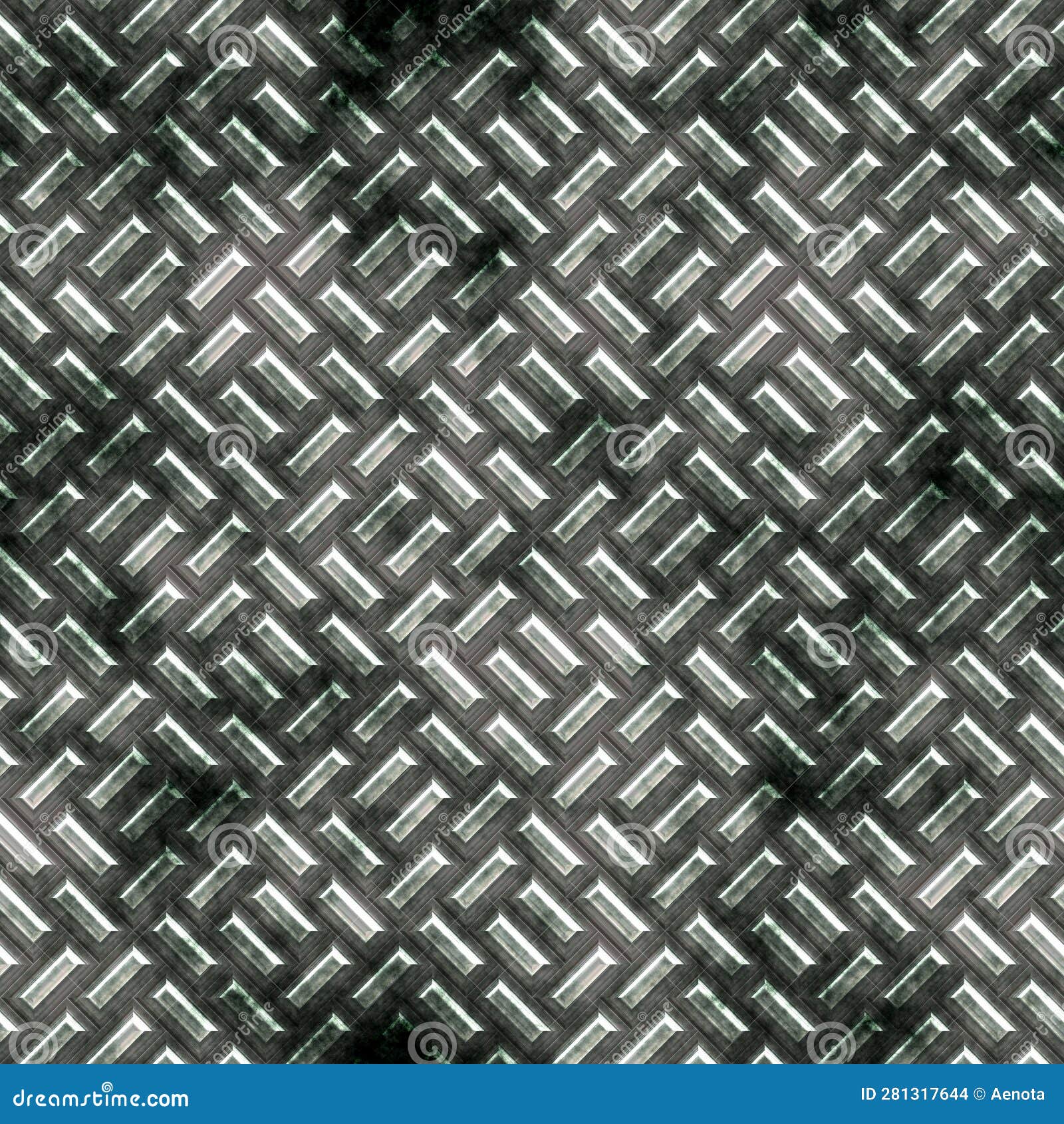 Seamless Rusty Bumped Metal Pattern Stock Illustration - Illustration ...