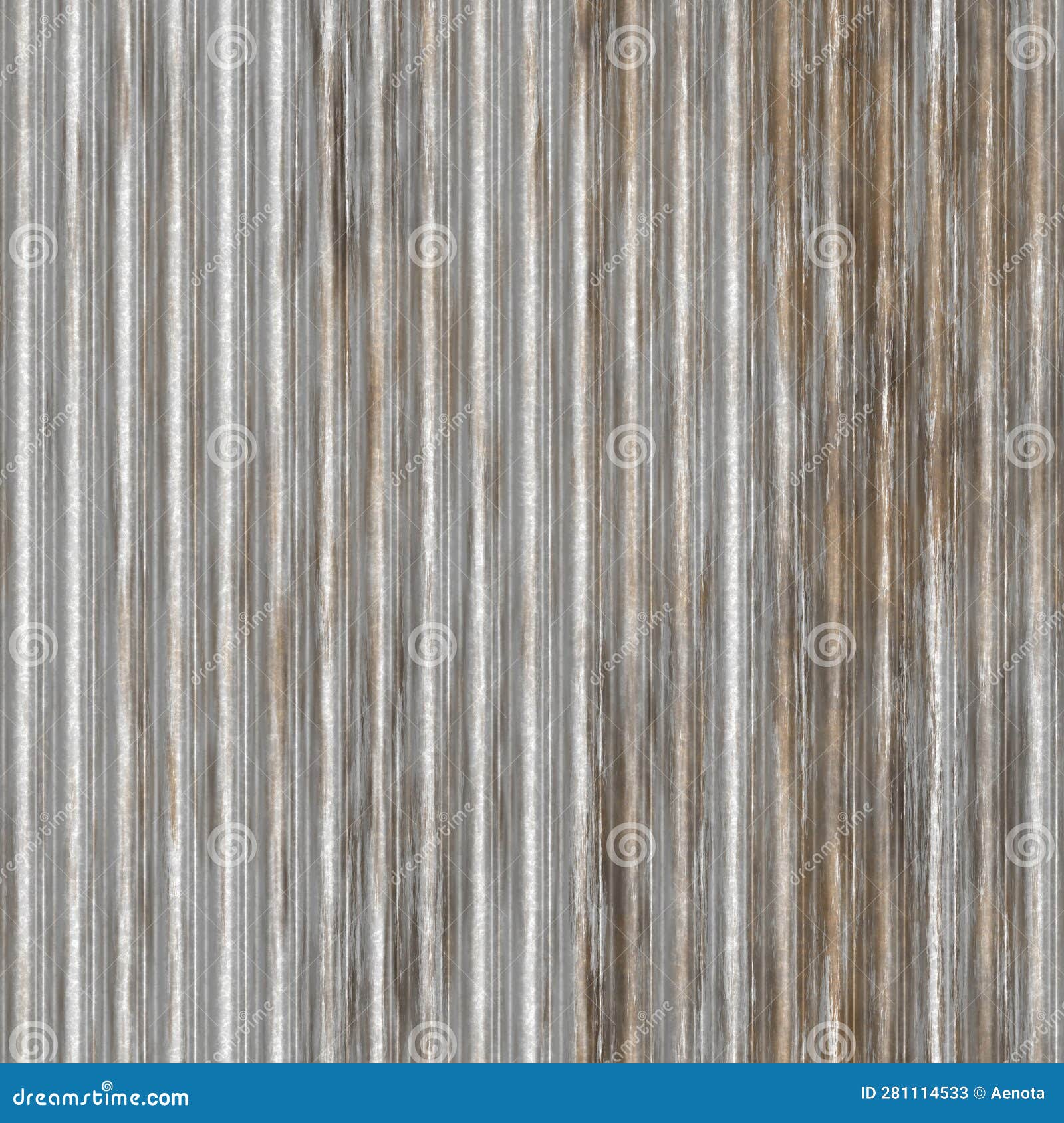 Rusty Corrugated Metal Texture Background. Stock Photo | CartoonDealer ...