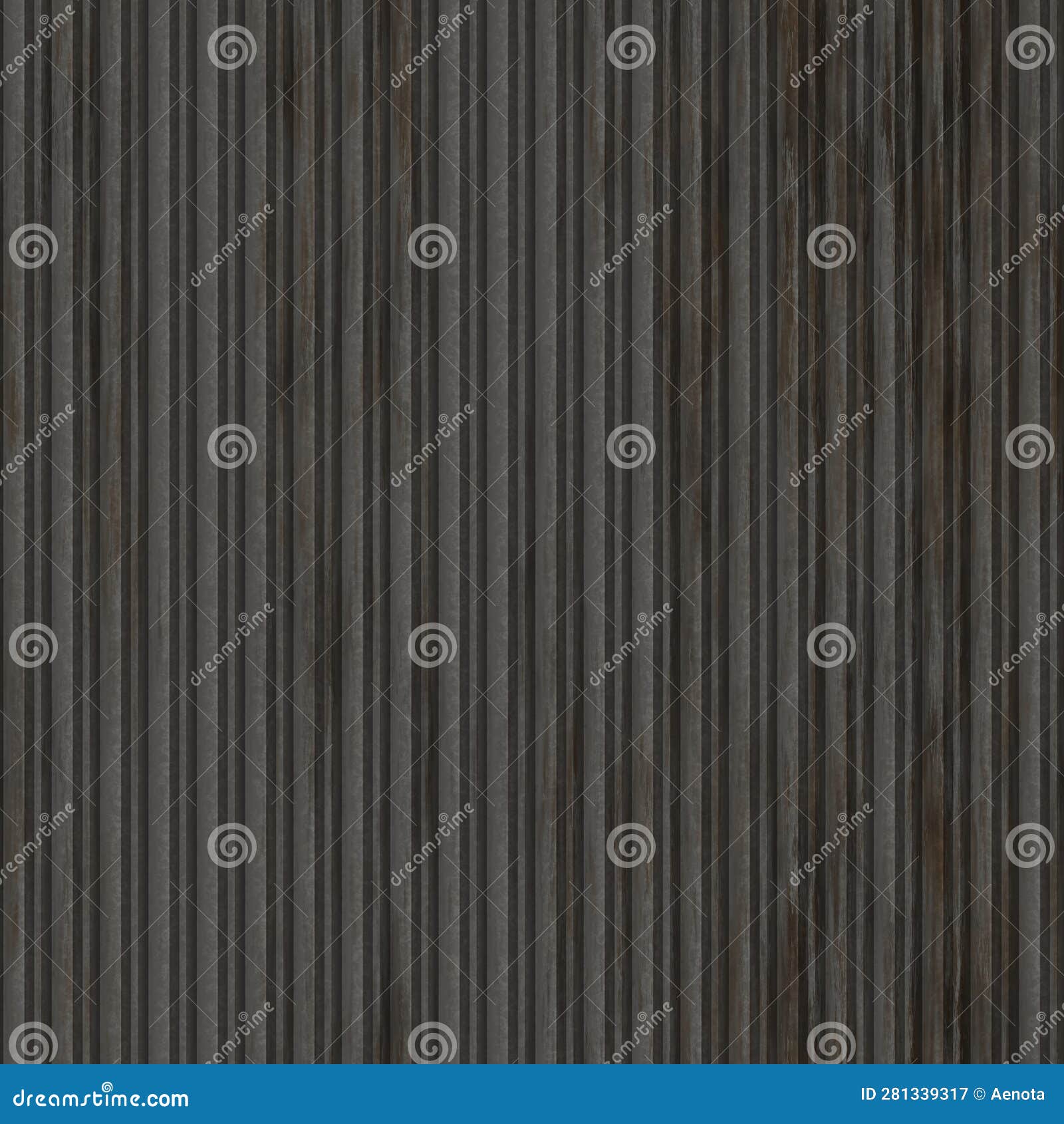 Seamless Rusty Corrugated Metal Pattern Stock Illustration ...