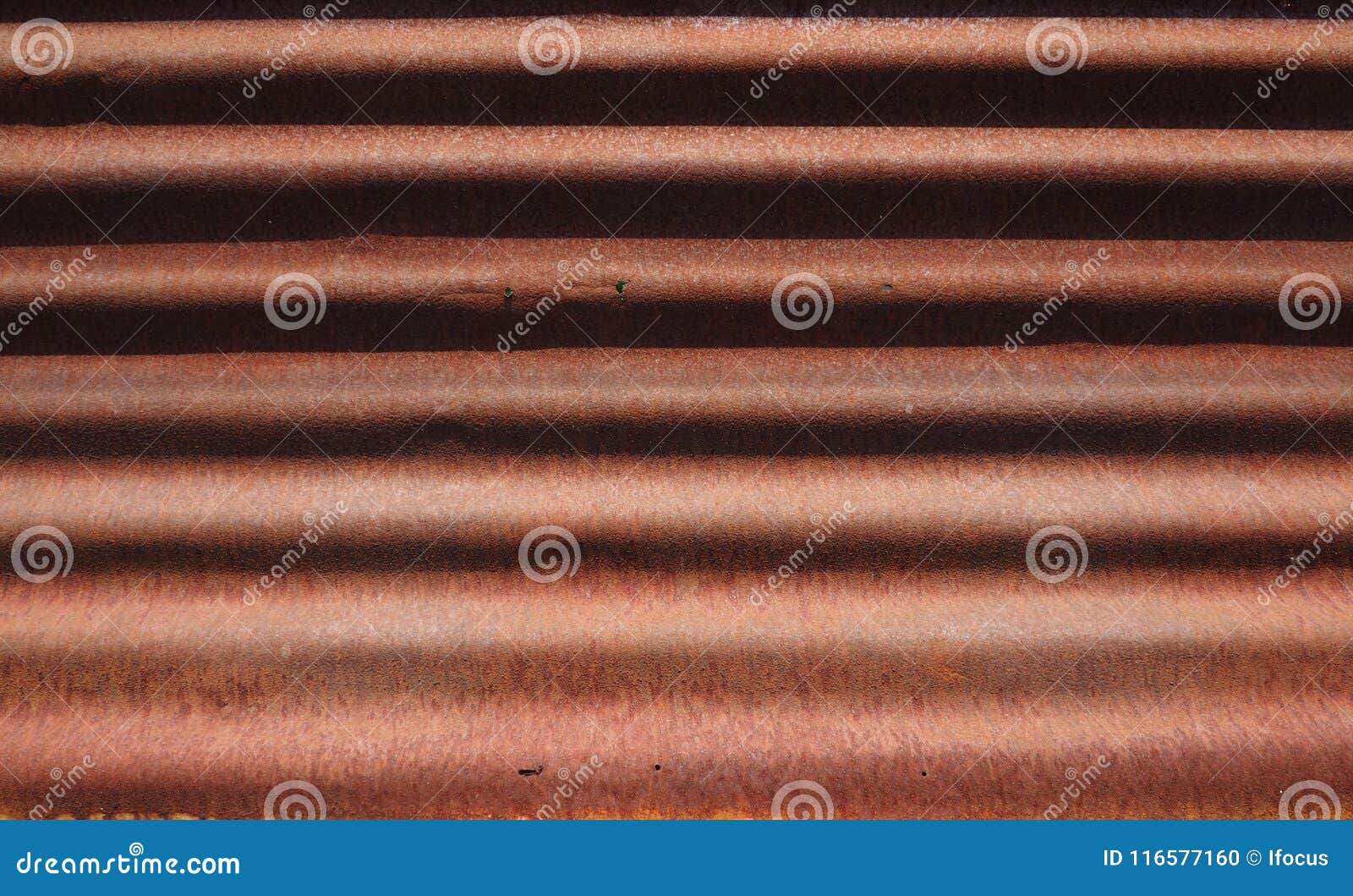 Rusty Corrugated Metallic Sheet Pattern Stock Photo - Image of ...