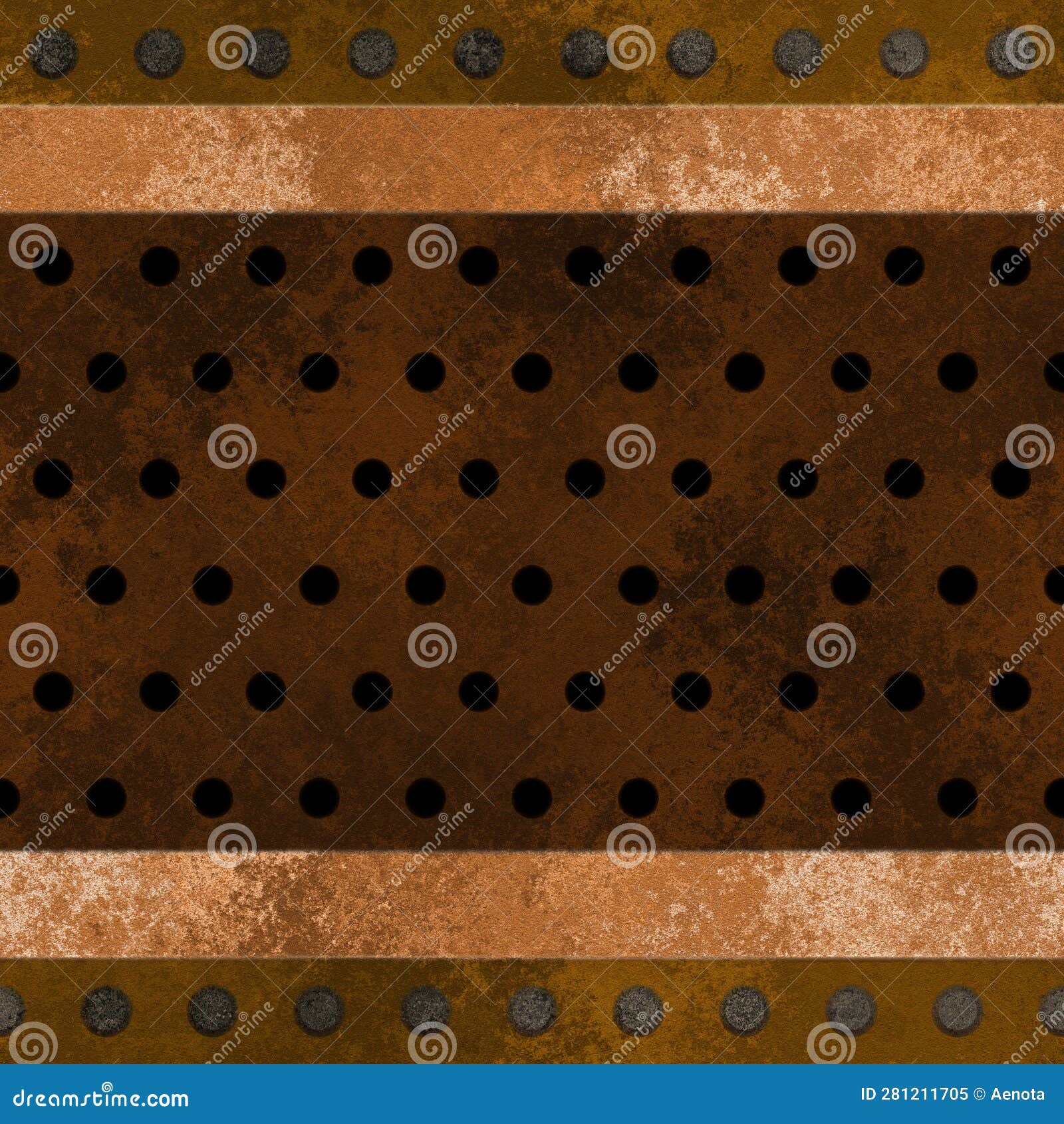 Seamless Rusty Bumped Metal Pattern Royalty-Free Stock Photography ...