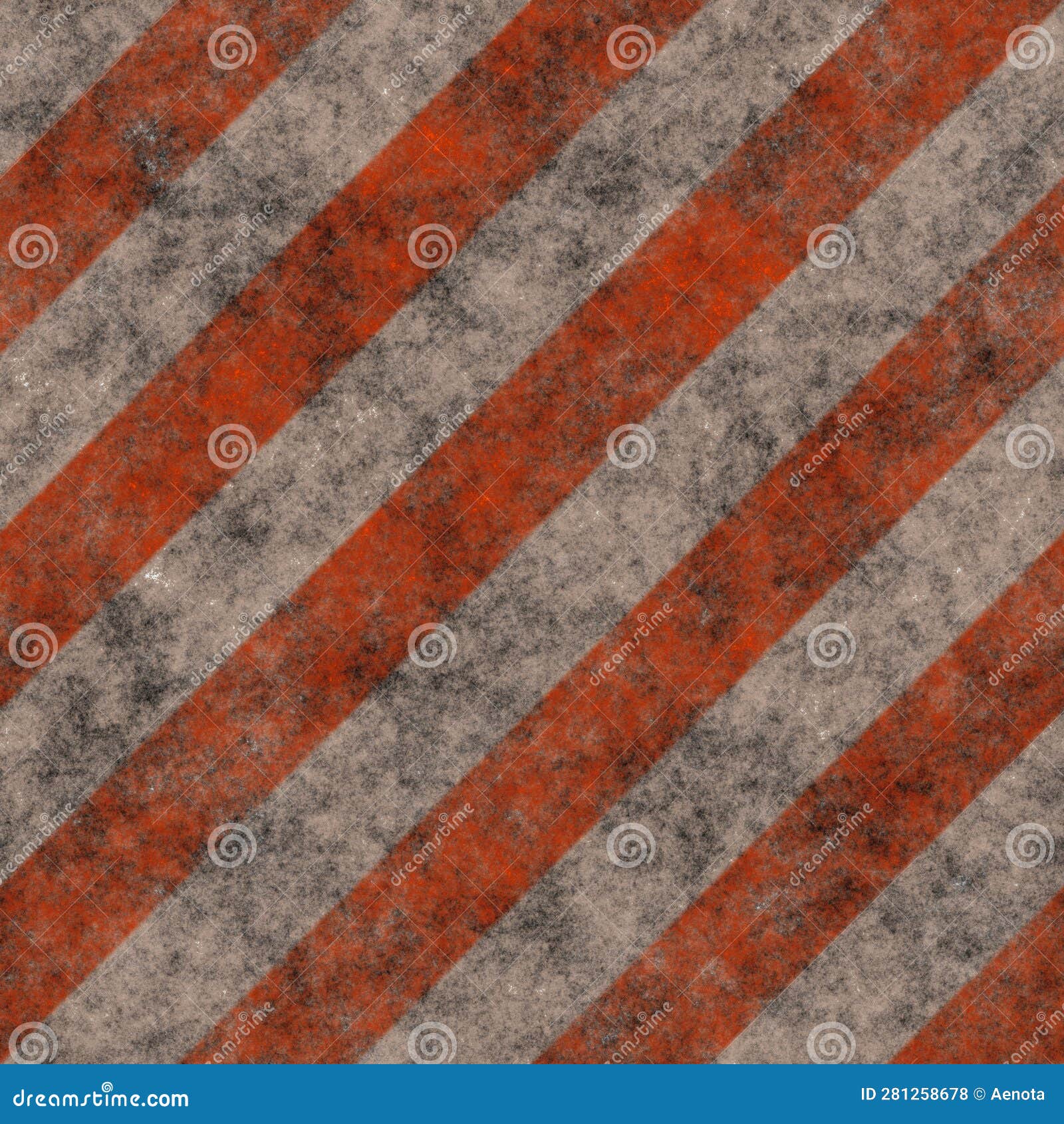Seamless Rusty Metal Hazard Stripes Pattern Stock Illustration ...