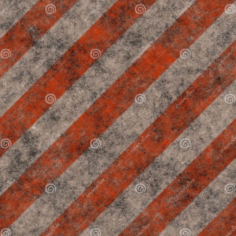 Seamless Rusty Metal Hazard Stripes Pattern Stock Illustration ...