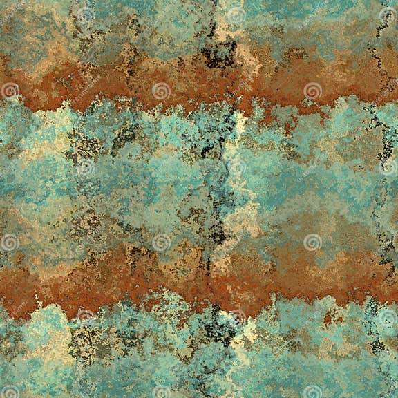 Seamless Rusty Metal Pattern Stock Illustration - Illustration of ...