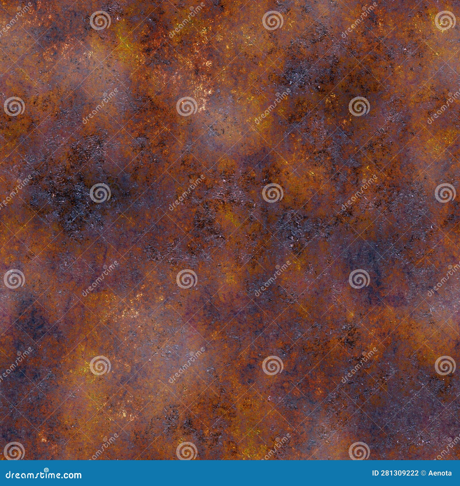 Seamless Rusty Metal Pattern Stock Illustration - Illustration of rusty ...