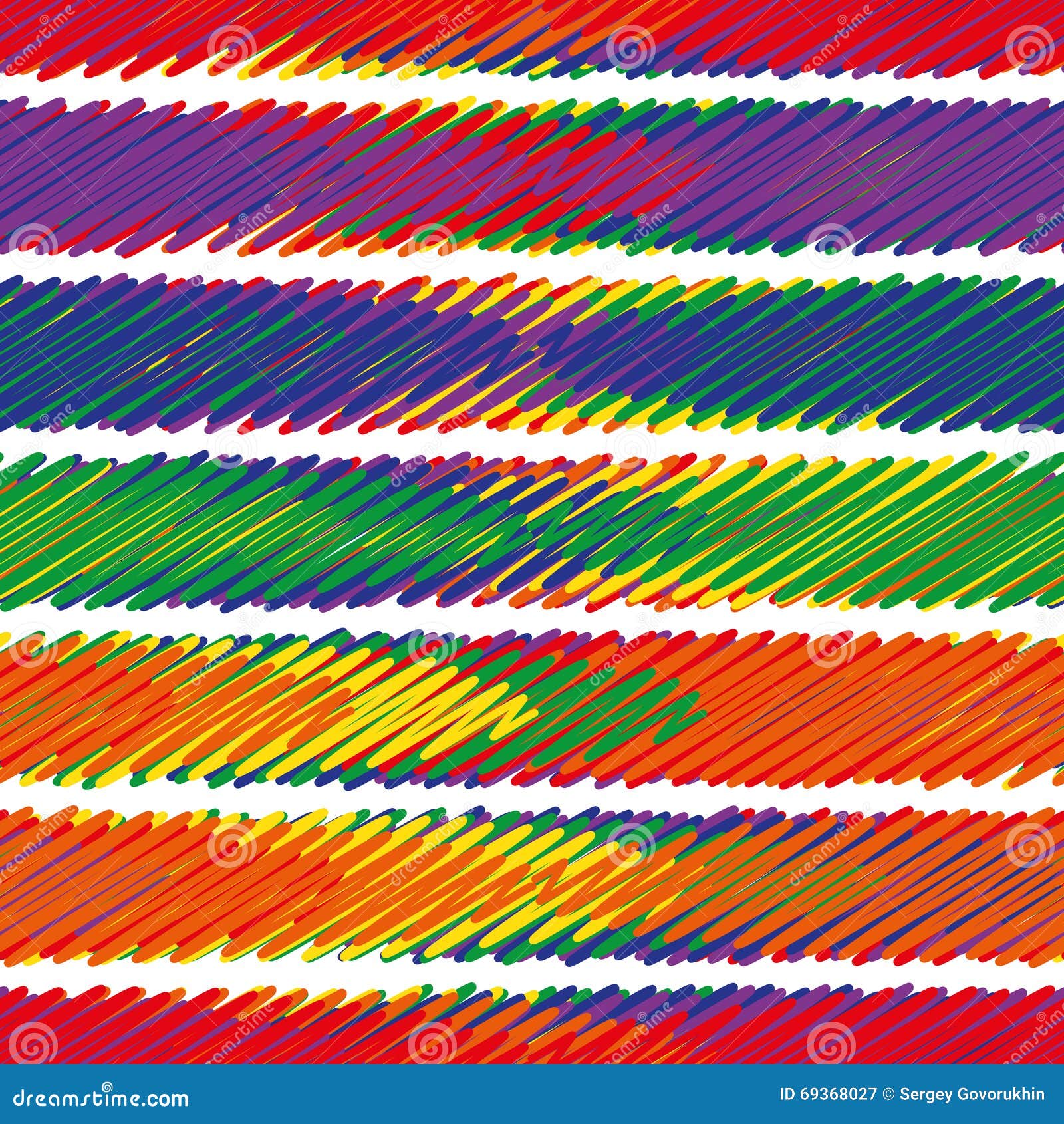 Seamless Sample - the Abstract Shaded Multicolored Strips Stock Vector ...