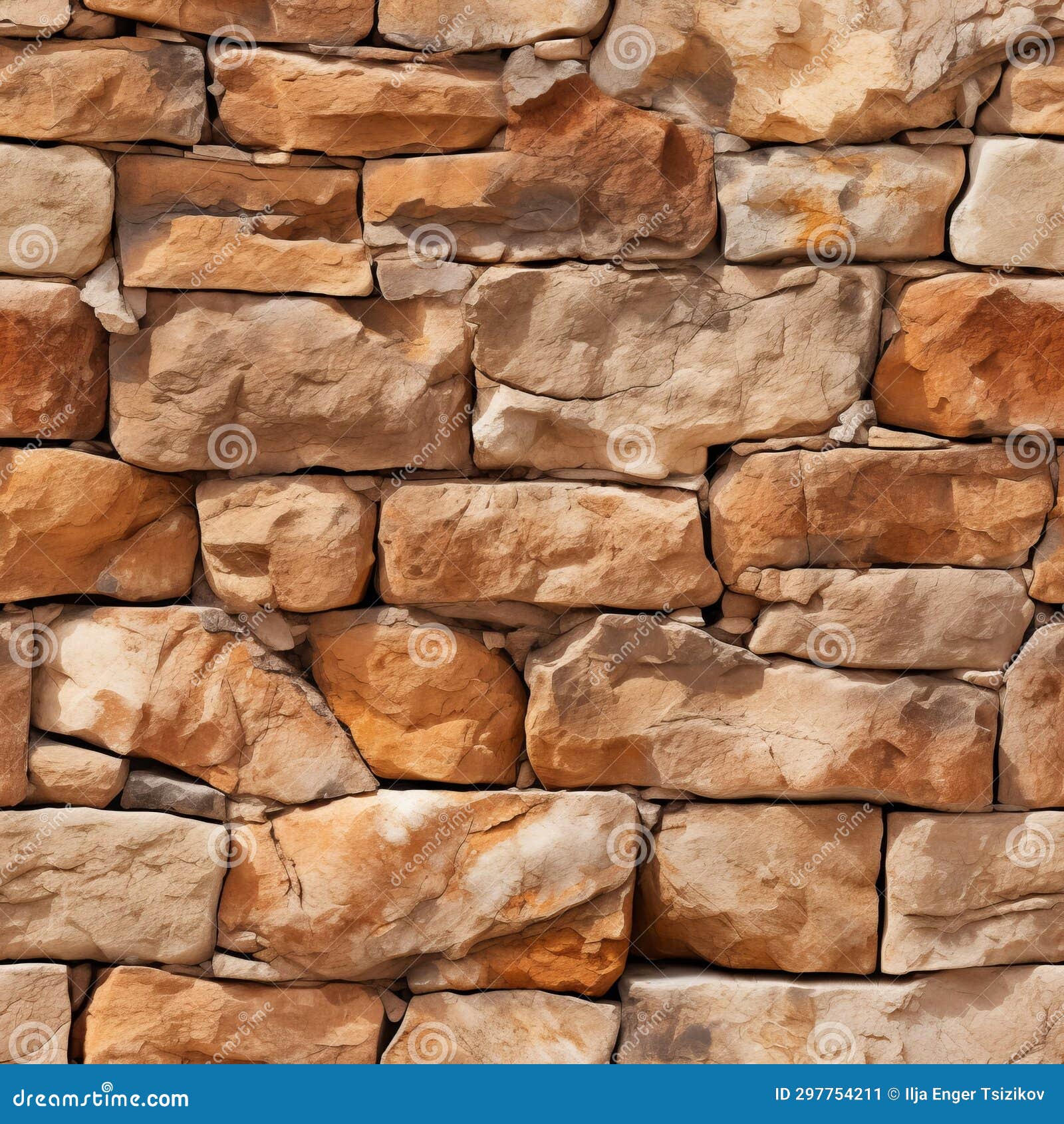 Seamless Old Sandstone Brick Wall Background Texture Stock Photography ...