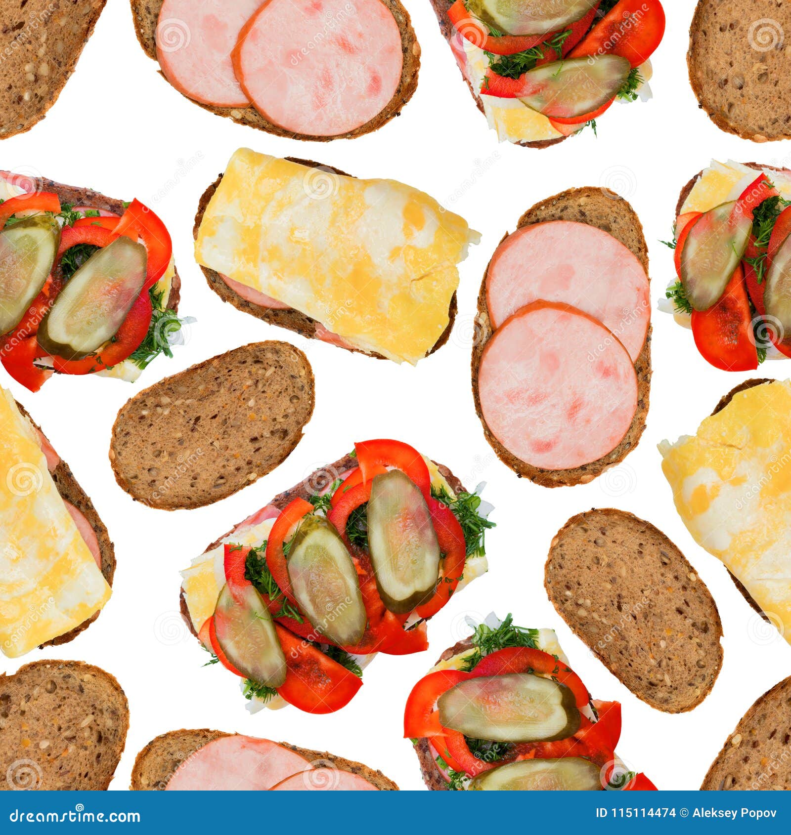 Seamless sandwich pattern stock illustration. Illustration of sandwich ...