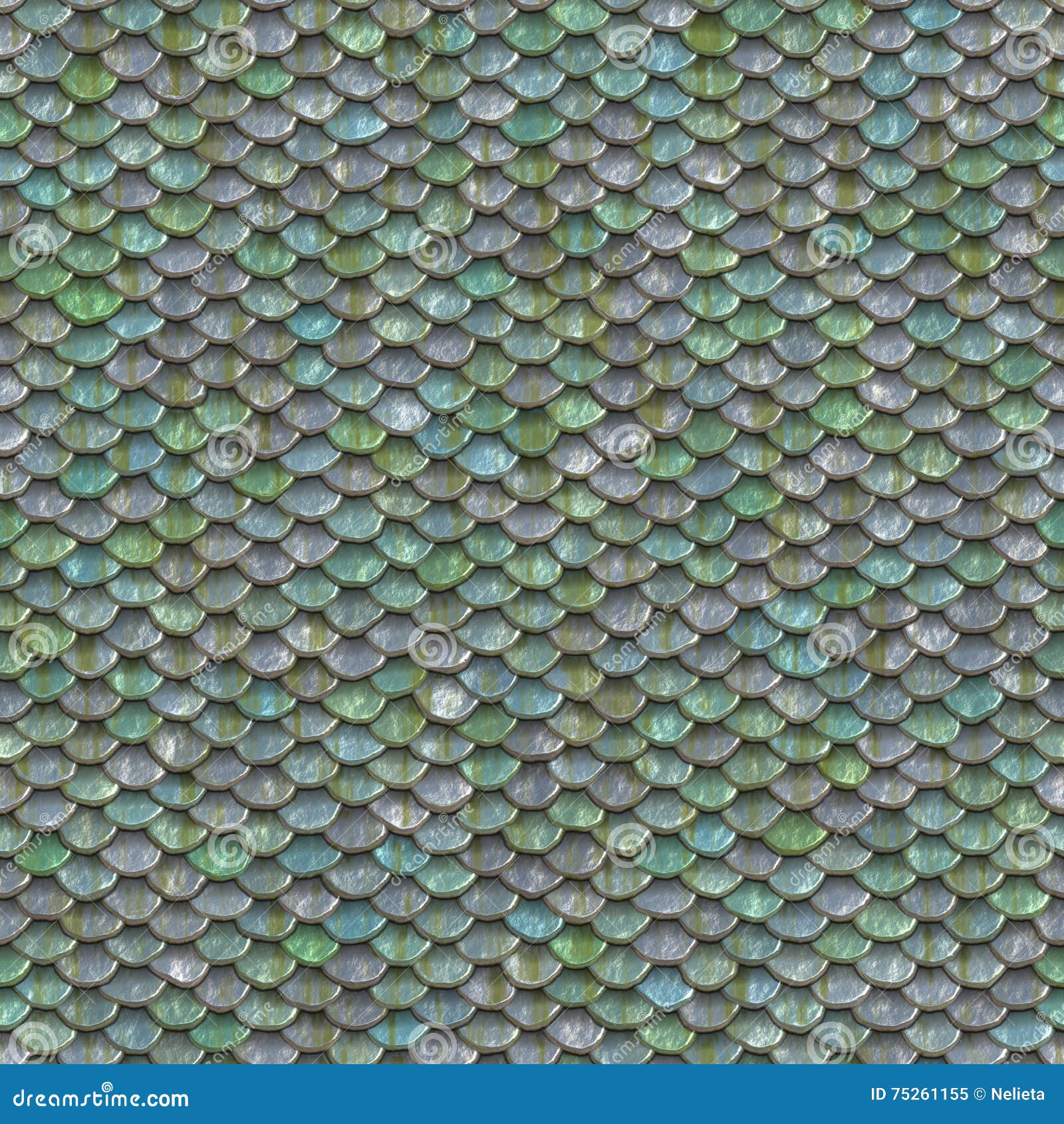 Seamless Scales Texture stock image. Image of shiny, material - 75261155
