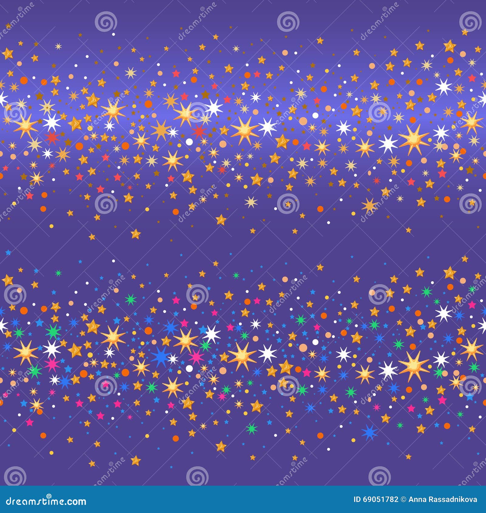 Seamless scattered stars stock vector. Illustration of band - 69051782