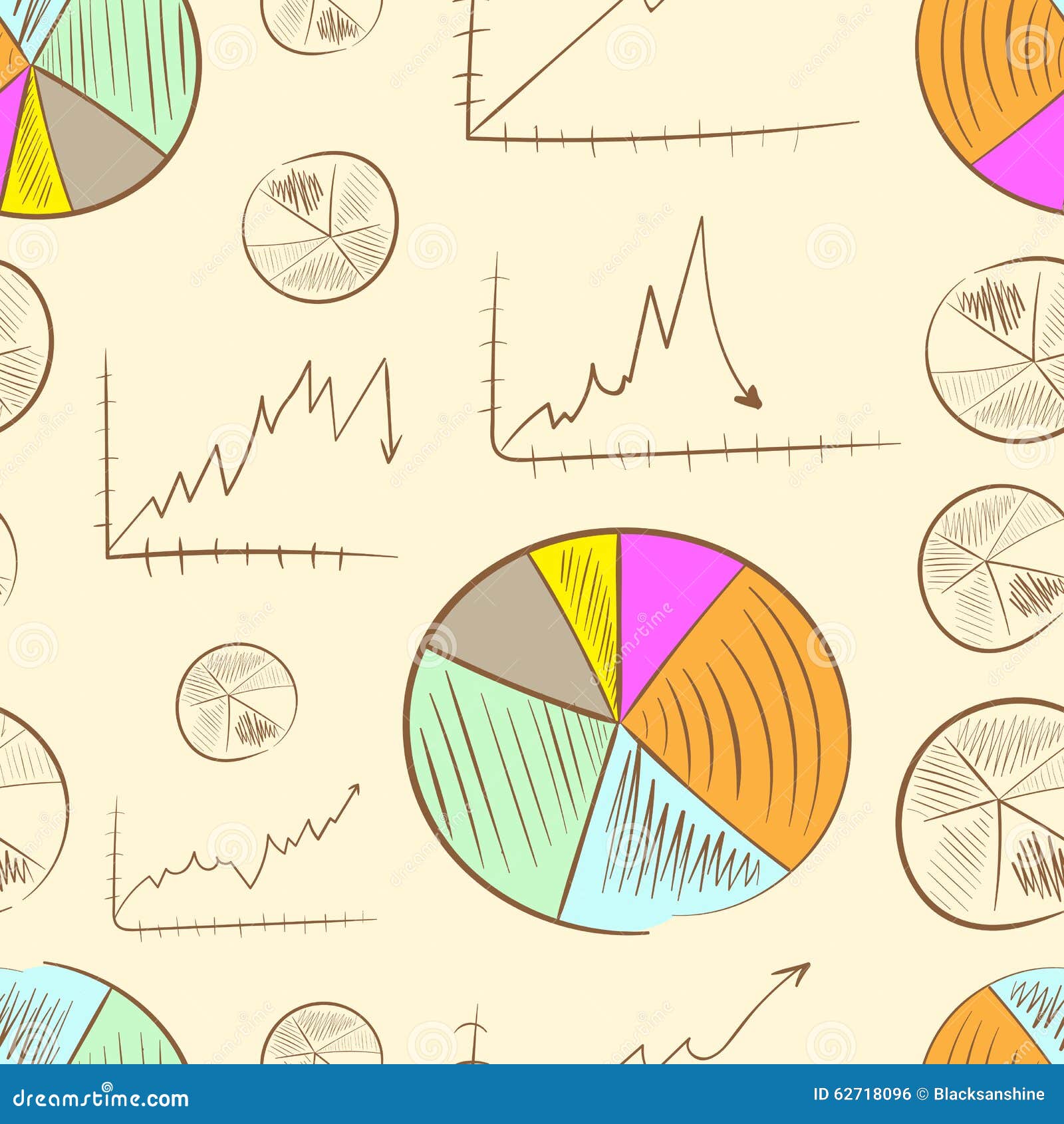 Seamless Schedules and Charts Stock Vector - Illustration of increase ...