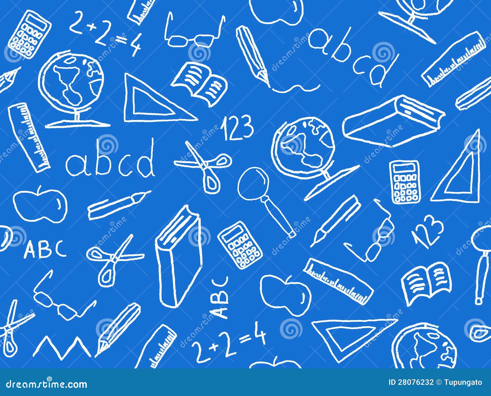 Seamless school texture stock vector. Illustration of science - 28076232