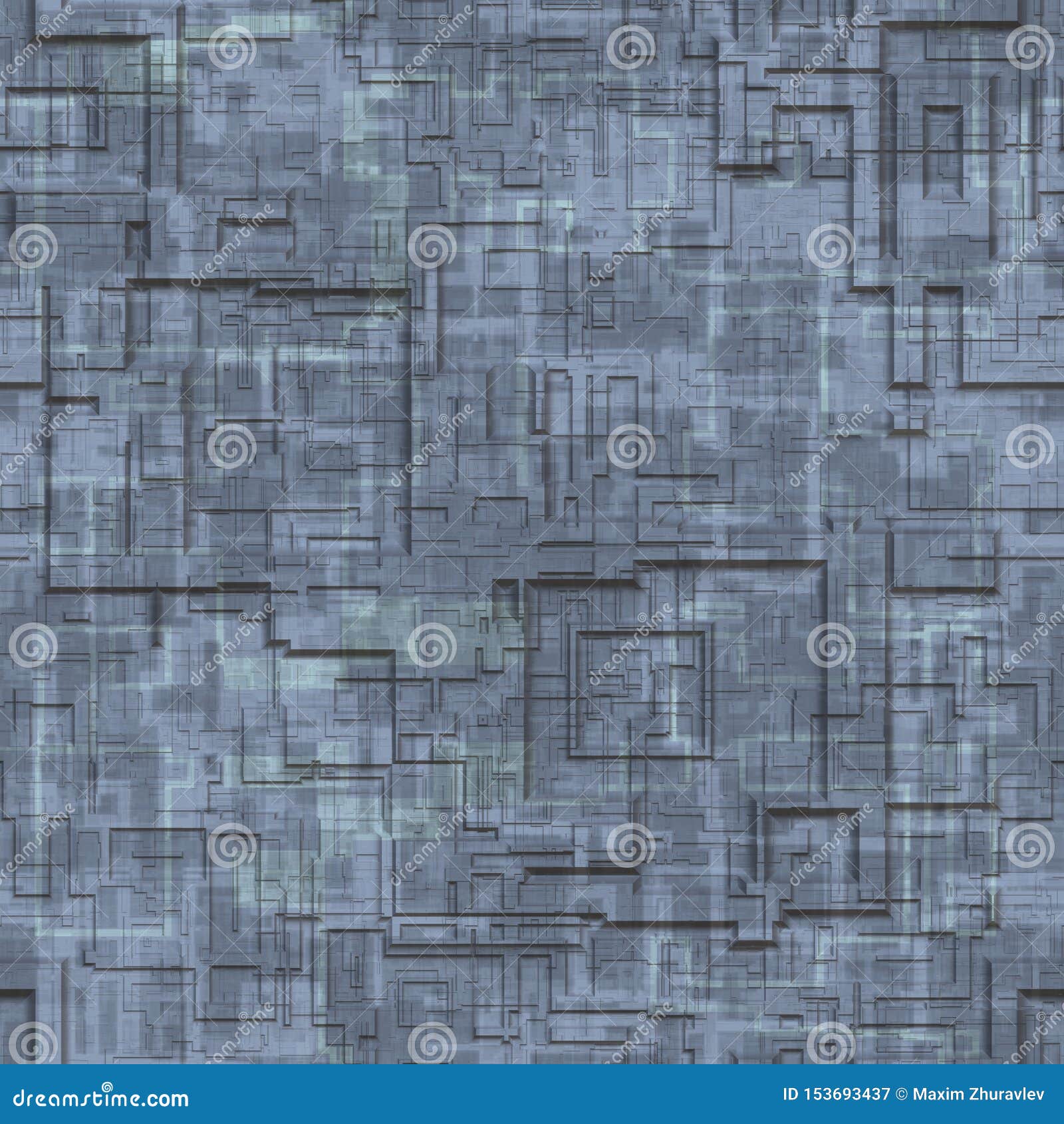 Spaceship Hull Texture or Pattern. Seamless SciFi Panels. Futuristic ...