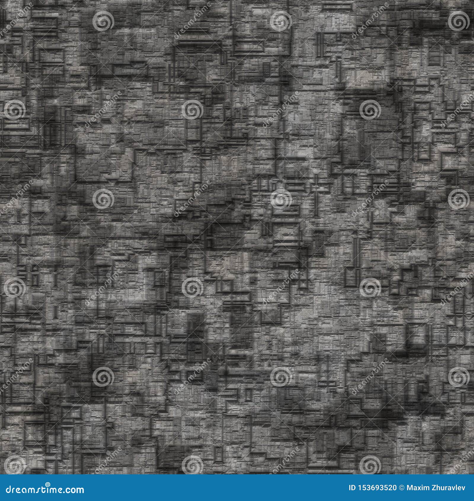 Spaceship Hull Texture or Pattern. Seamless SciFi Panels. Futuristic ...