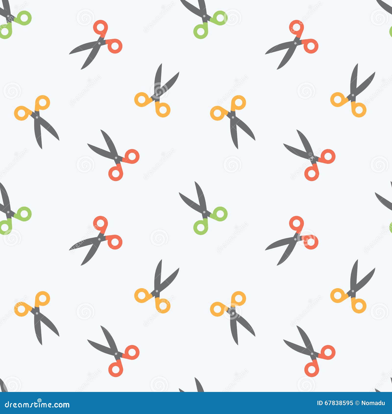 Seamless Scissors Background Pattern Stock Vector - Illustration of ...