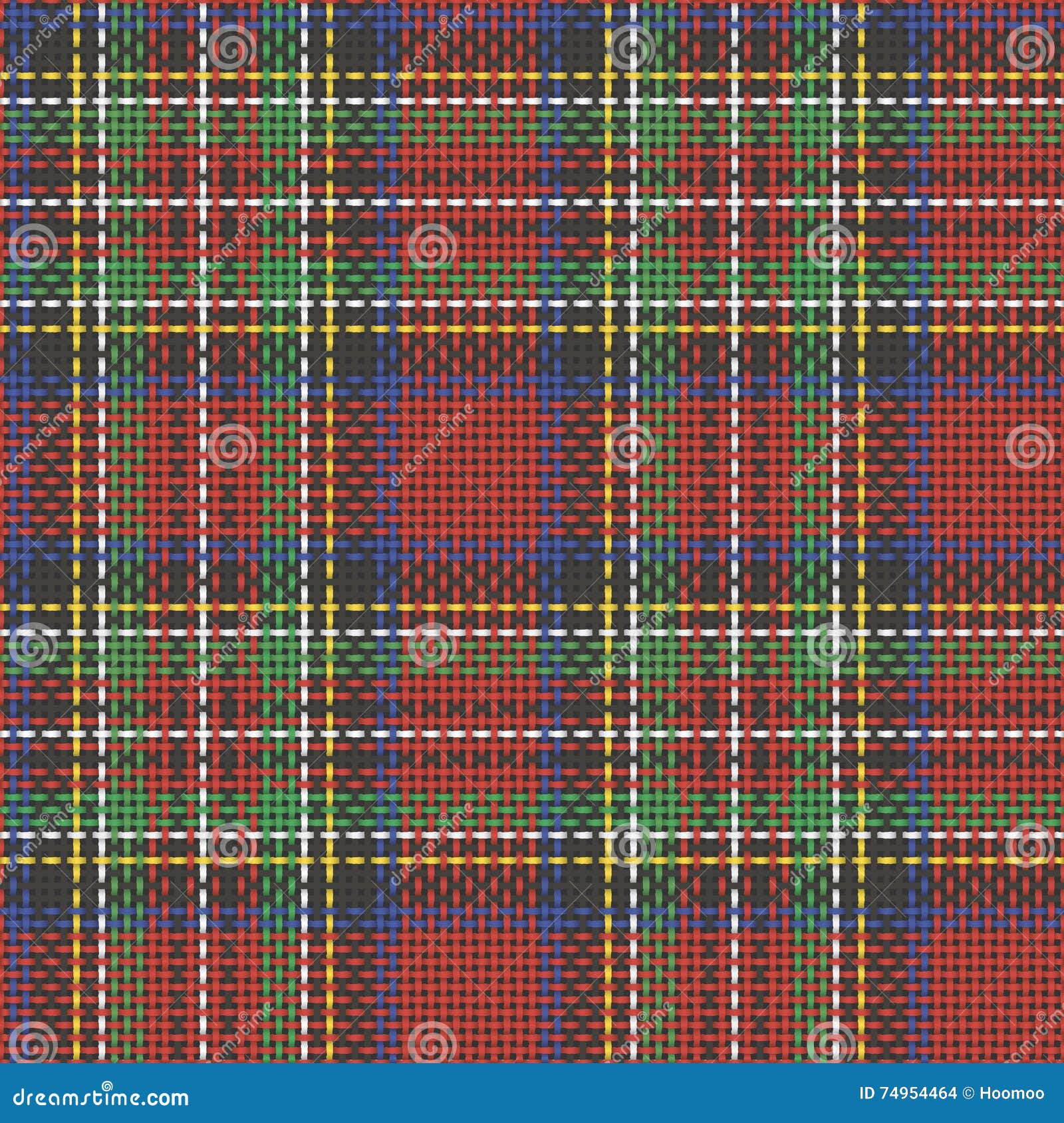 Seamless Scottish Squared Cloth Background Stock Illustration ...