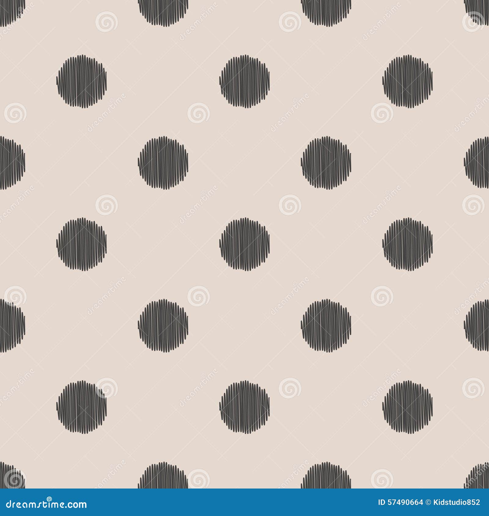 Seamless Scribble Circle Dots Pattern Stock Vector - Illustration of repeated, simple: 57490664