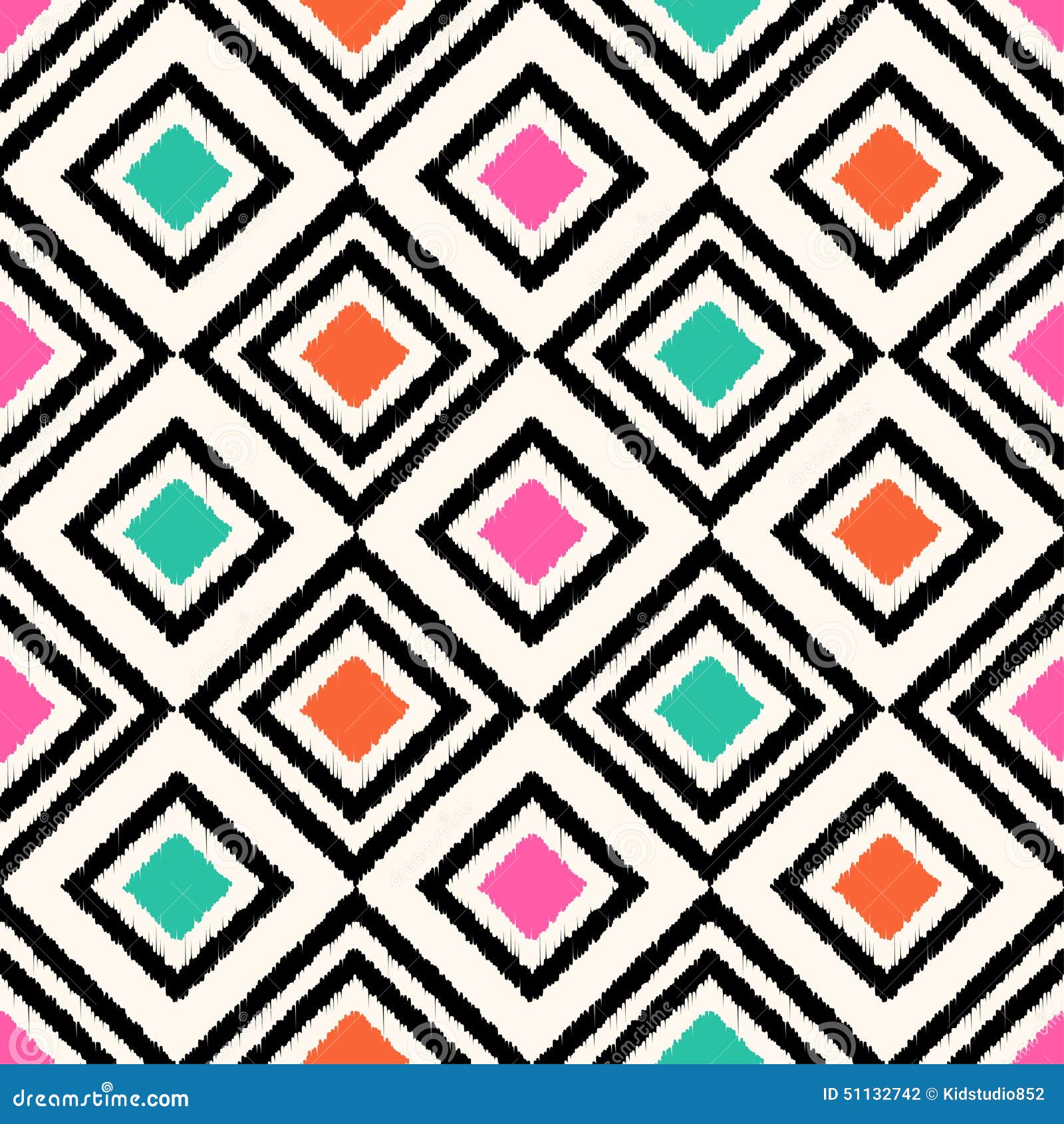 Seamless Scribble Geometric Pattern Stock Vector - Illustration of ...