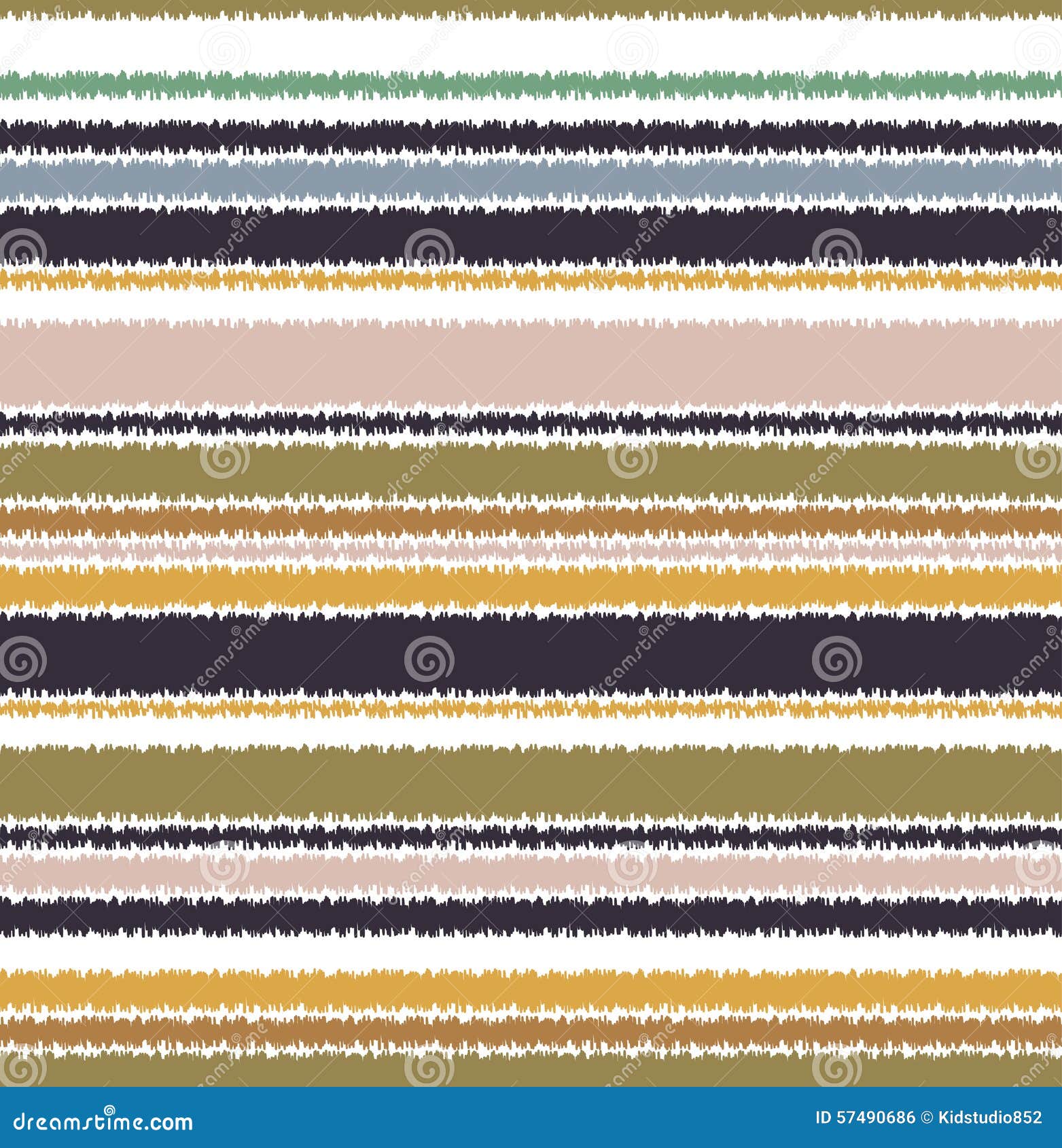 Seamless Scribble Horizontal Stripes Pattern Stock Vector ...