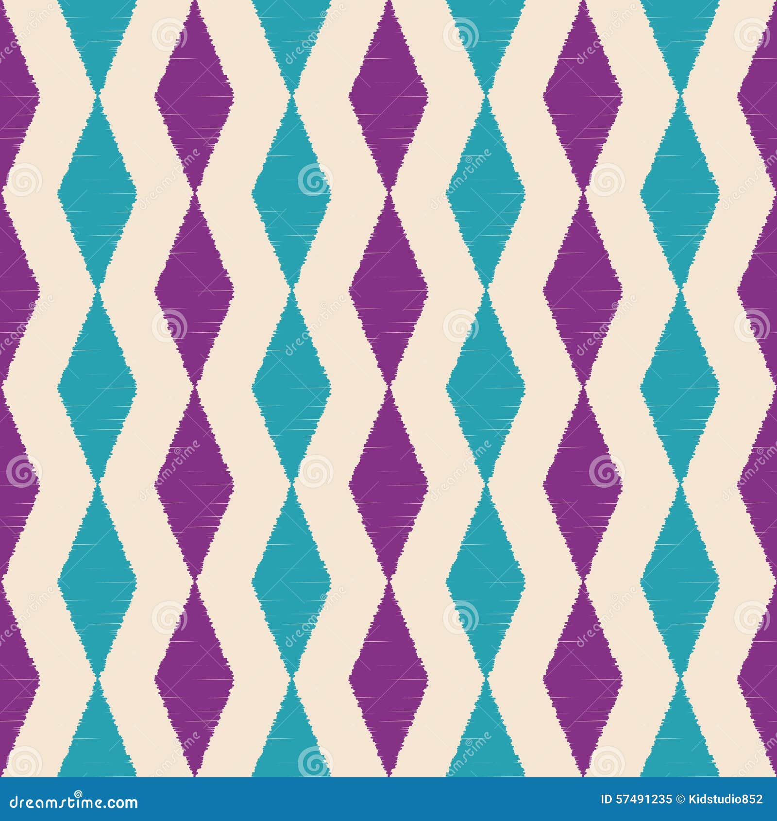 Seamless Scribble Rhombus Pattern Stock Vector - Illustration of lines ...