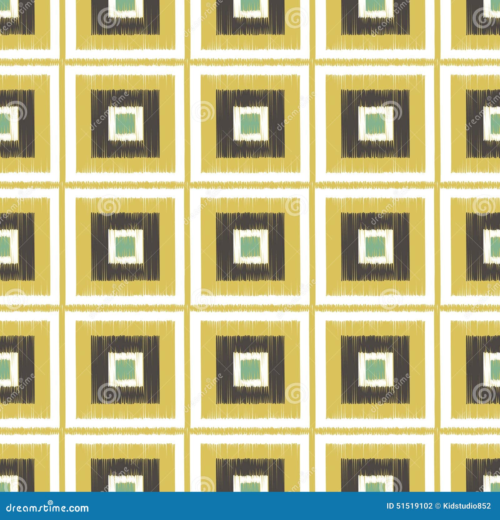 Seamless Scribble Square Tiles Pattern Stock Vector - Illustration of ...