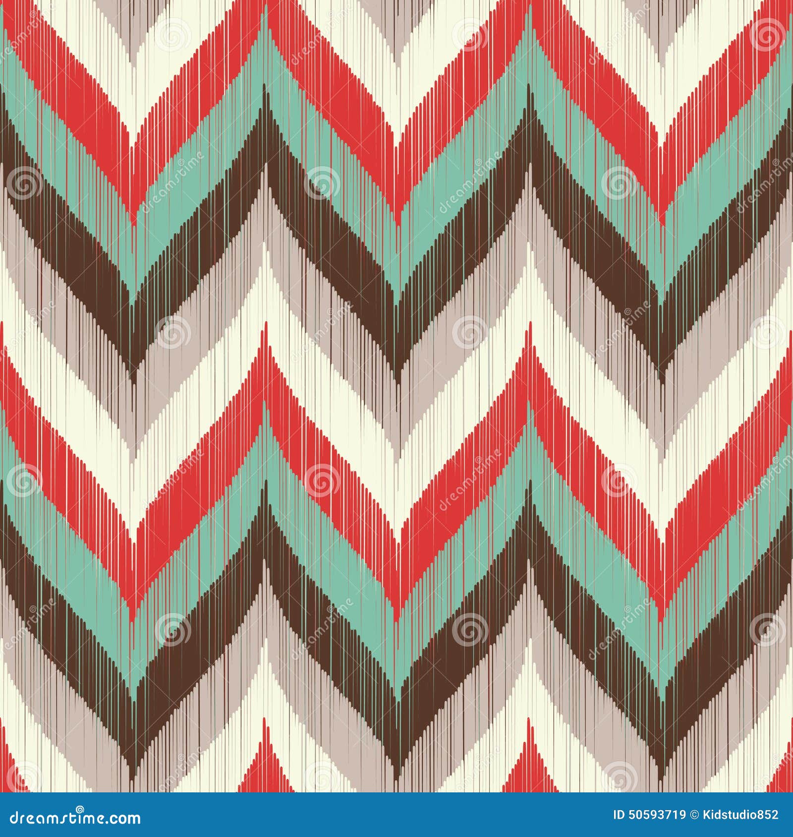 Seamless Scribble Wave Pattern Stock Vector - Illustration of design ...