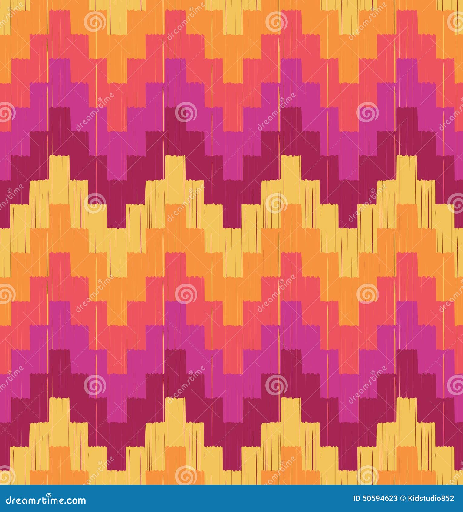 Seamless Scribble Wave Pattern Stock Vector - Illustration of mosaic ...