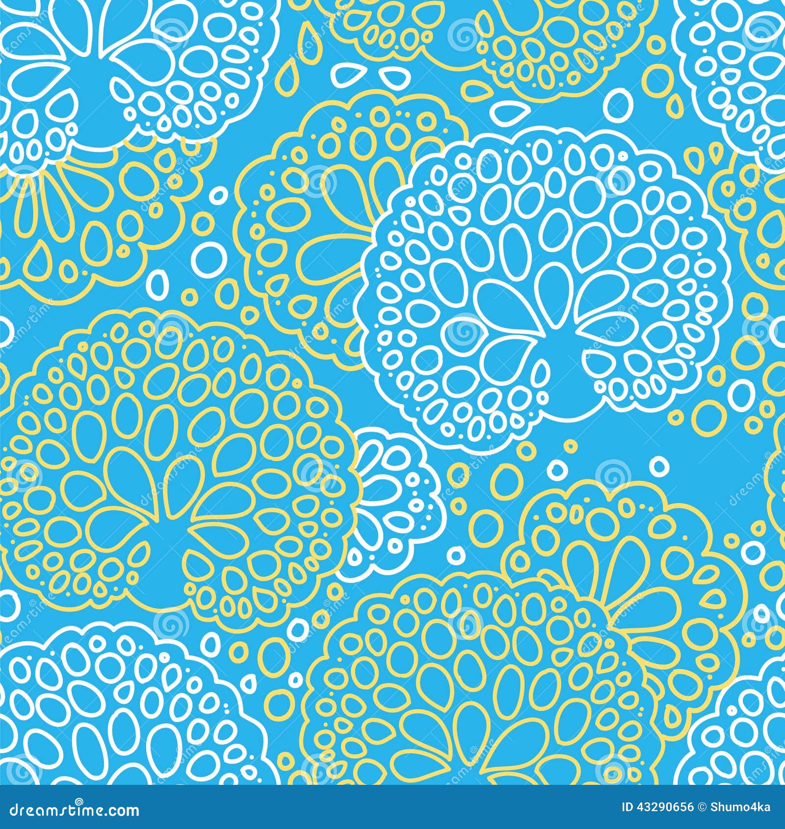 Seamless Sea Coral Pattern Vector Illustration | CartoonDealer.com ...