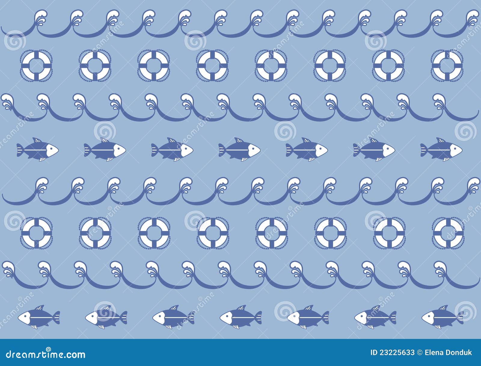 Seamless sea pattern stock vector. Illustration of ocean - 23225633
