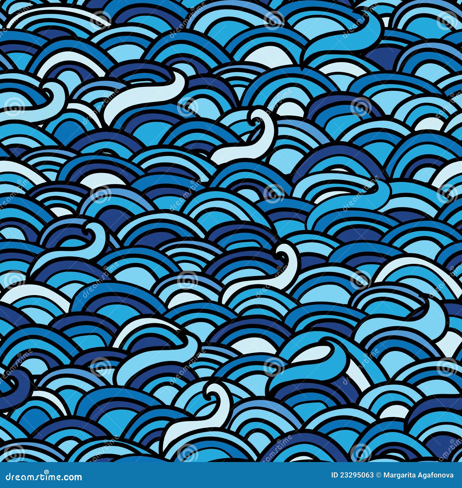 Seamless sea pattern stock illustration. Illustration of effect - 23295063