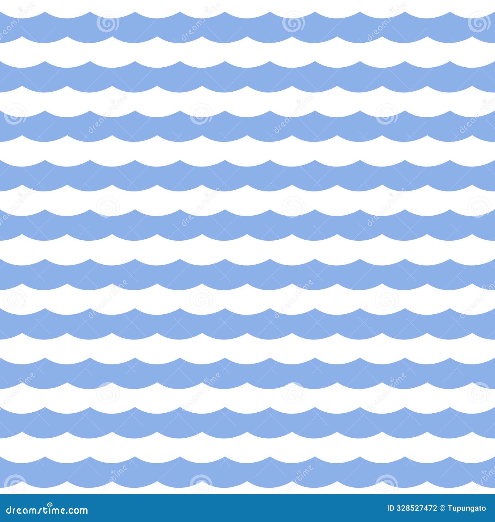 Seamless Sea Waves Simple Pattern Stock Vector - Illustration of ...
